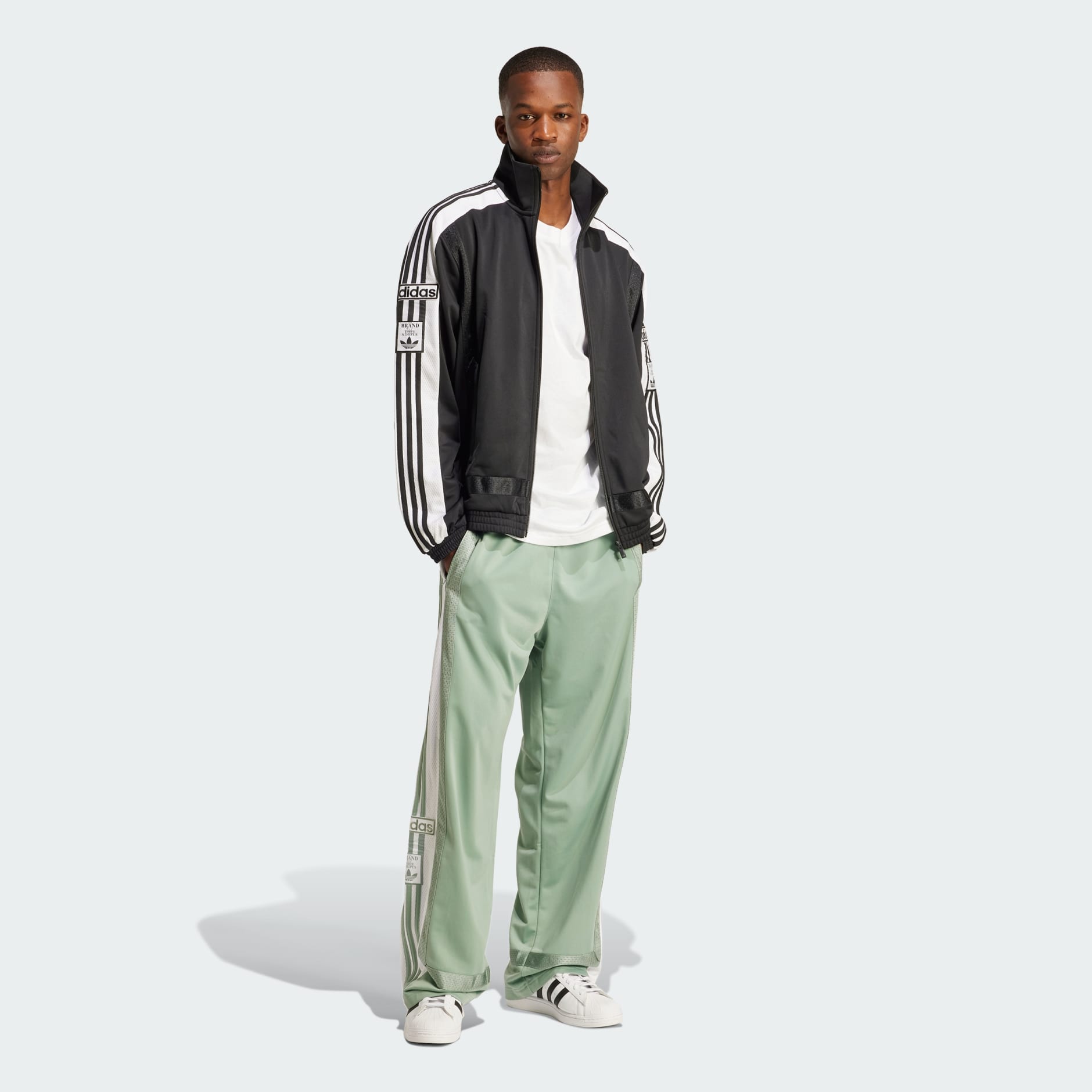adidas Originals - Adibreak Knitted Track Top - Black | adidas South Africa