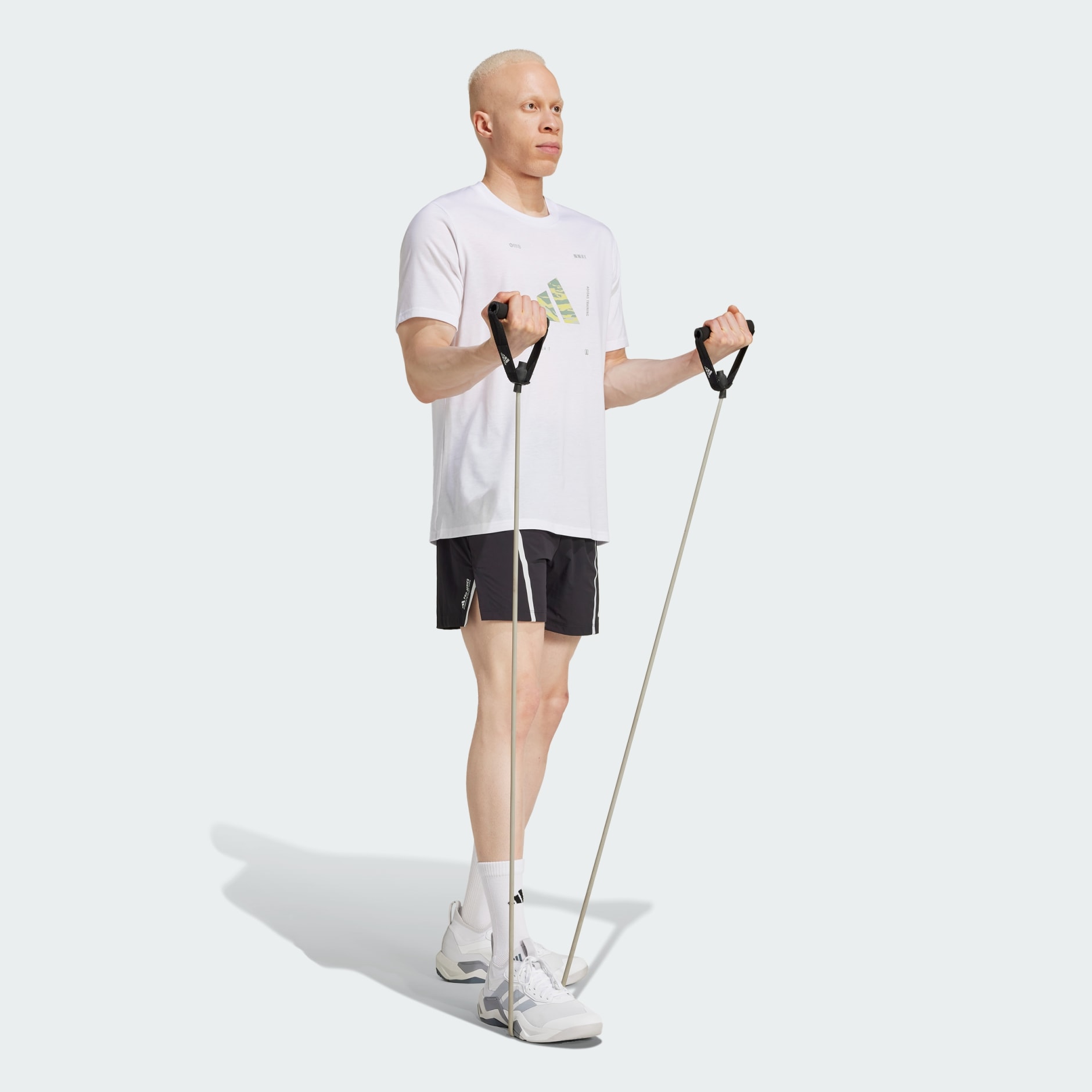 Clothing - Climacool Training Camo Logo Graphic Tee - White | adidas ...