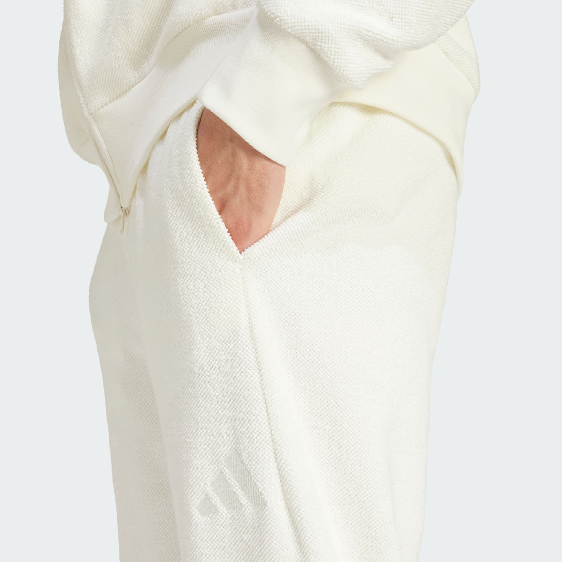 adidas Elevated ALL SZN Terry Loop Pants - White | adidas LK