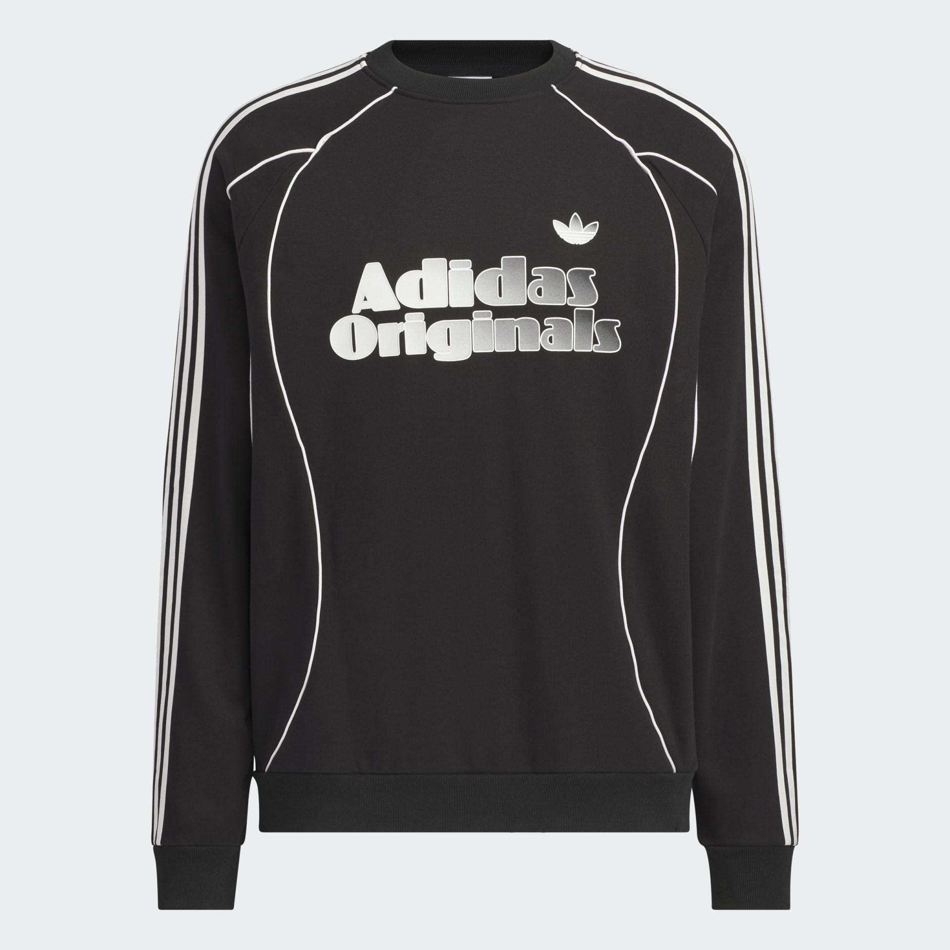 Retro Remix Crew Sweatshirt - Black | adidas Hong Kong