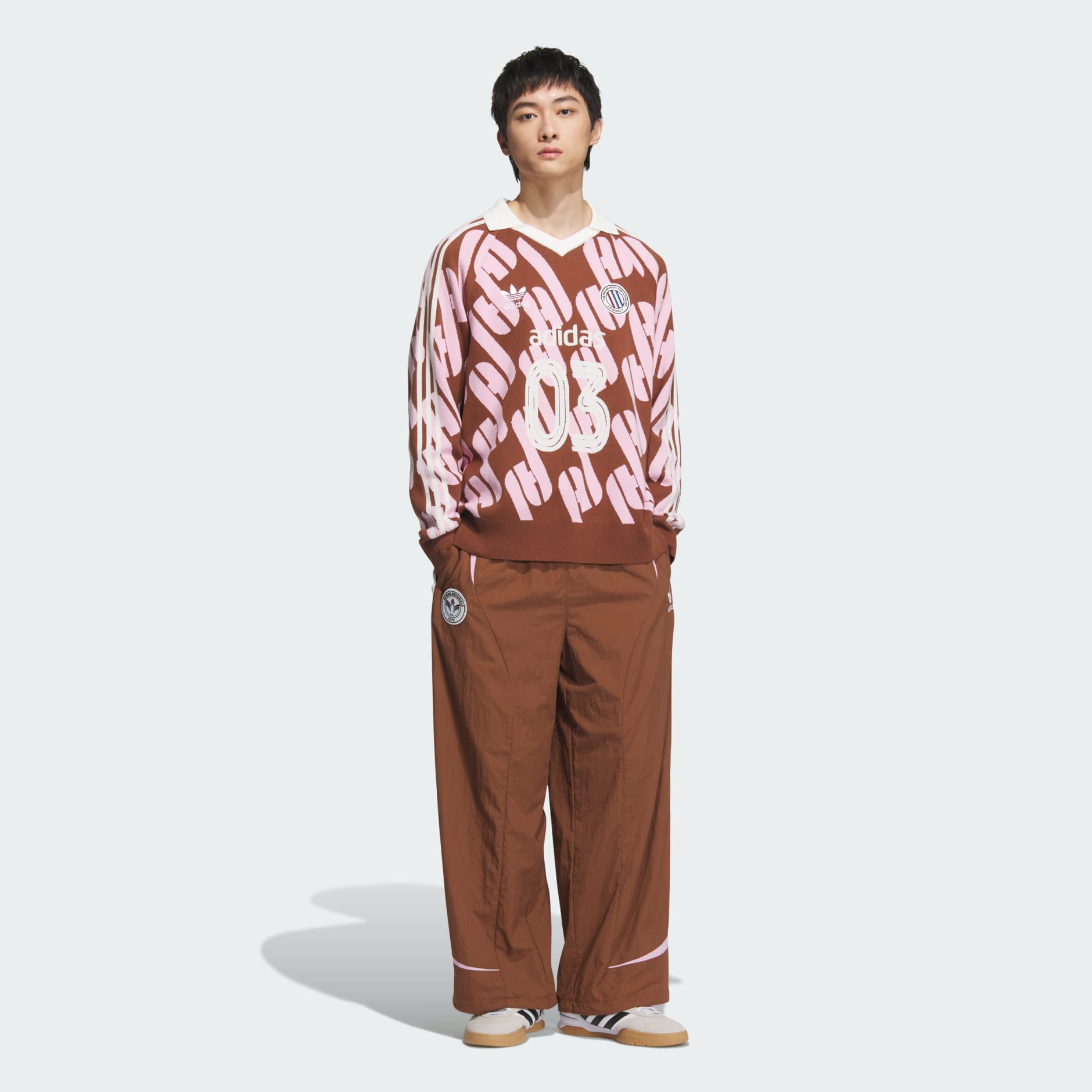 Adicolor Blokecore Polo Sweater (Gender Neutral) - Brown | adidas Hong Kong