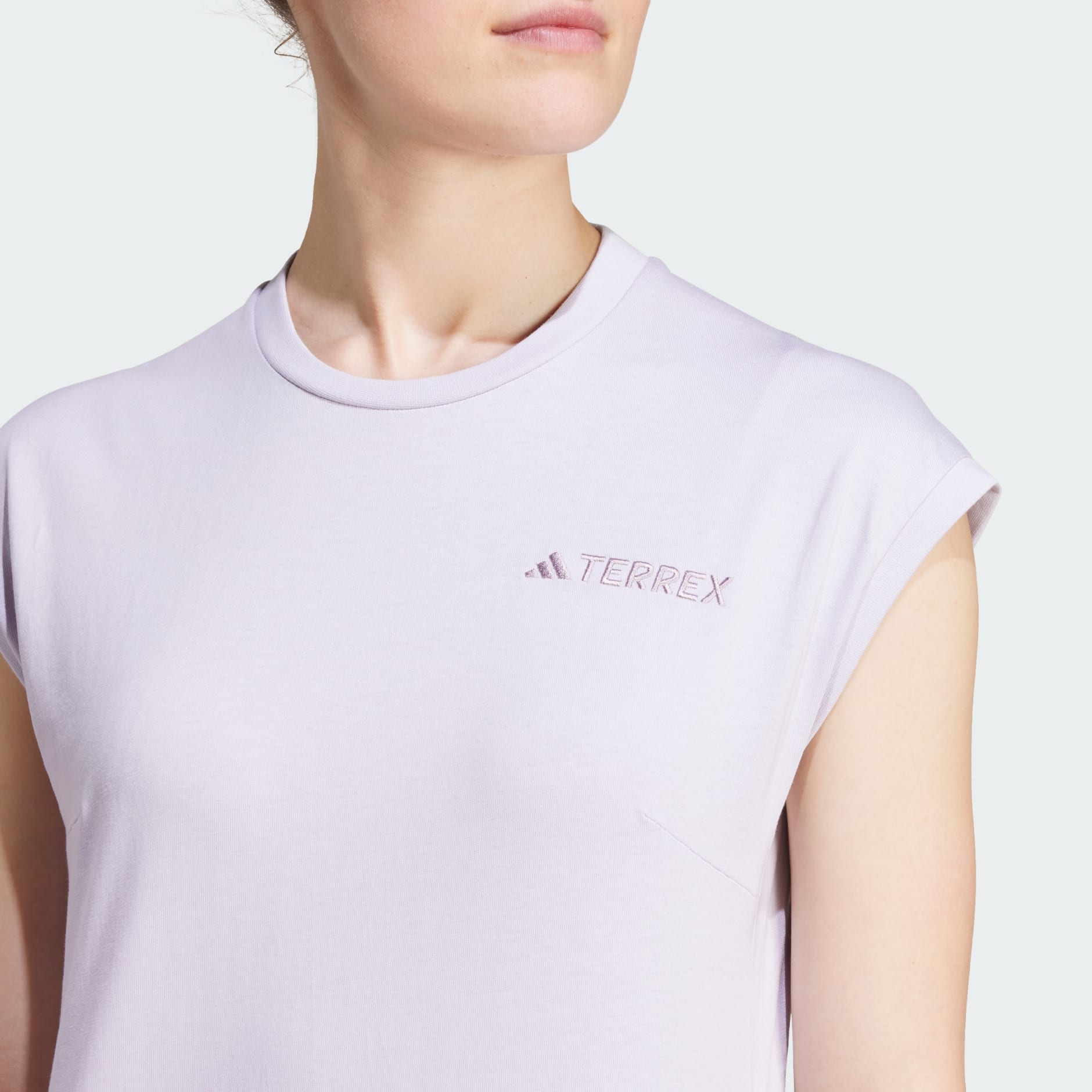 adidas Terrex Xploric Logo Short Sleeve Tee - Purple | adidas GH