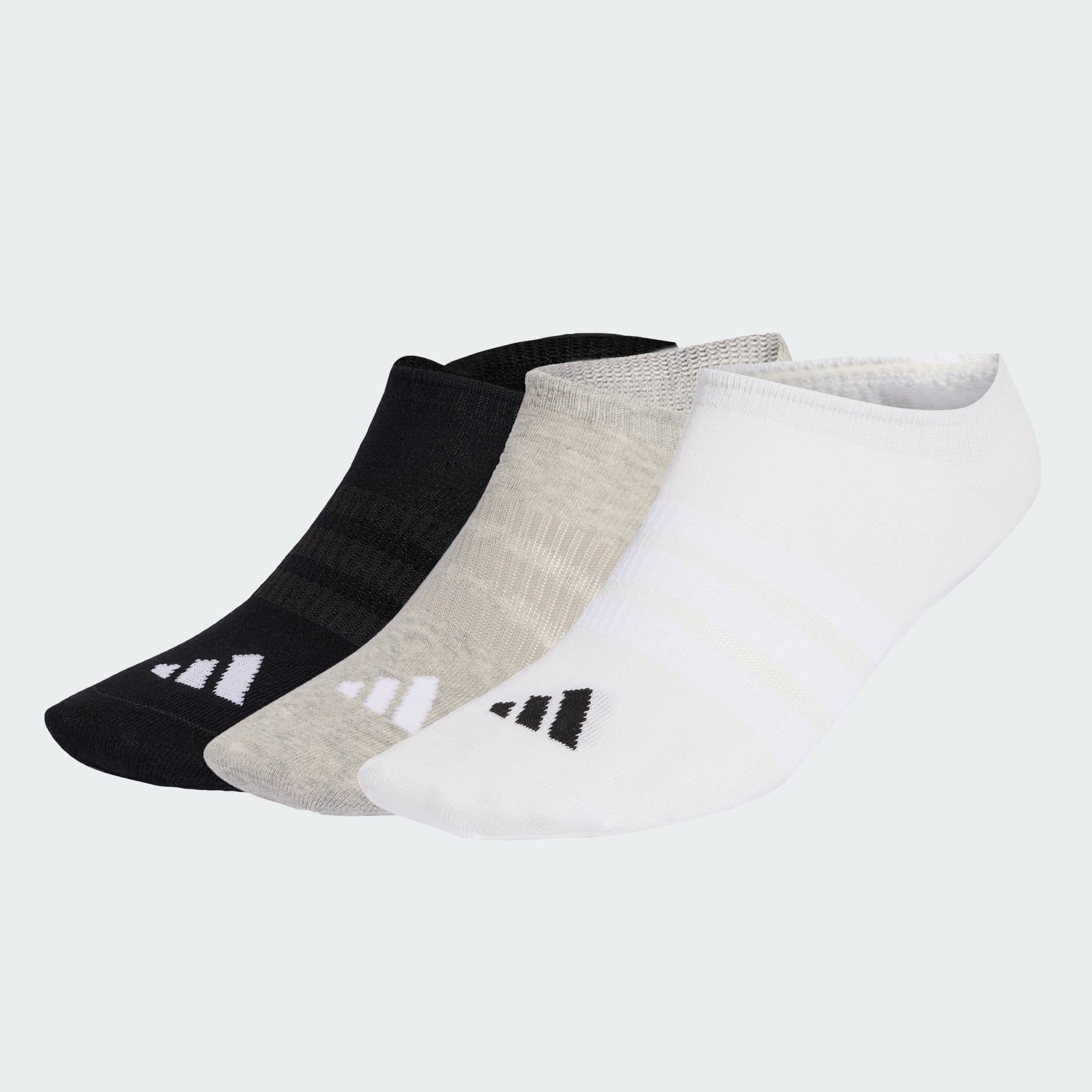 adidas SOCQUETTES SPORTSWEAR THIN&LIGHT (3 PAIRES) - Gris