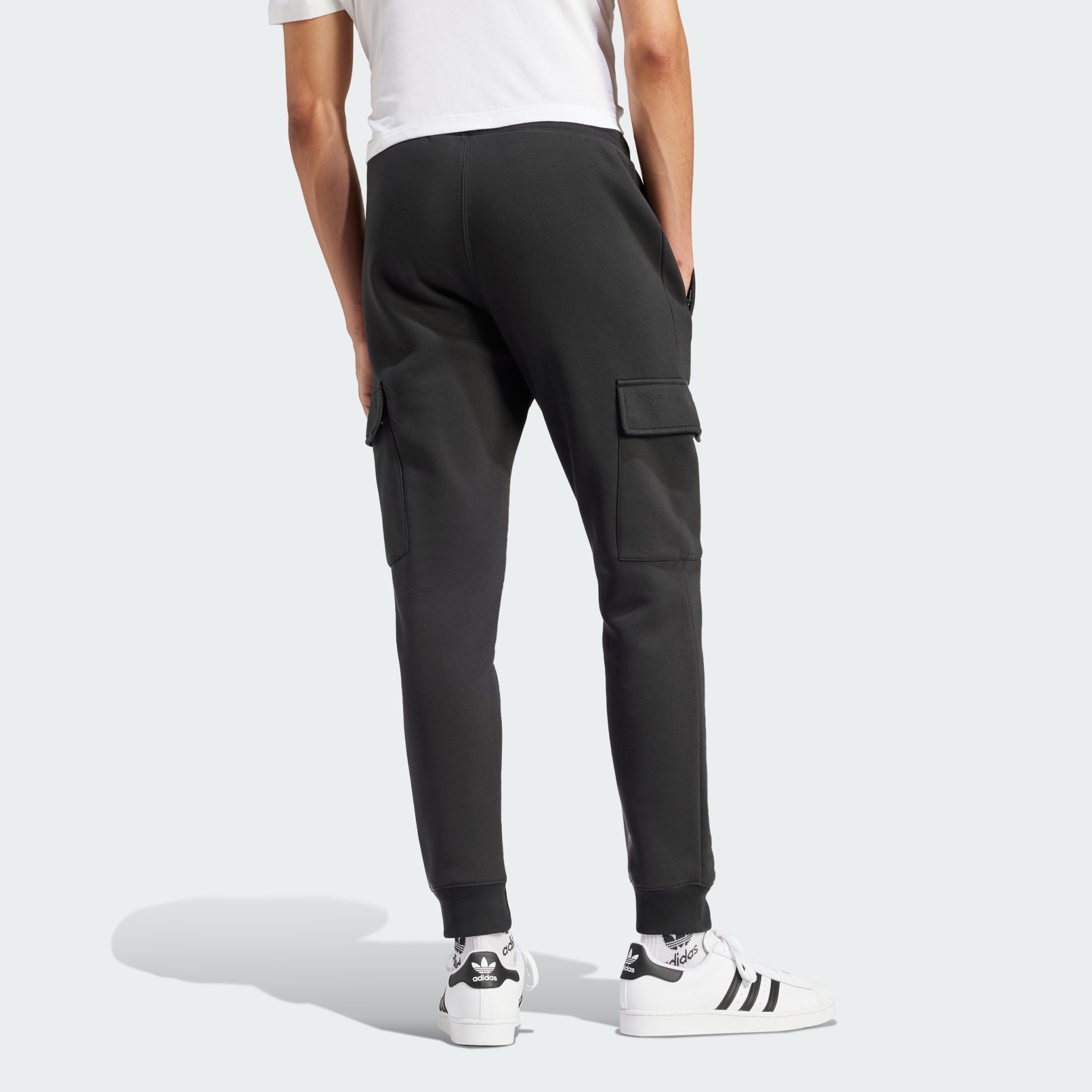 adidas Trefoil Essentials Cargo Pants - Black | adidas TZ