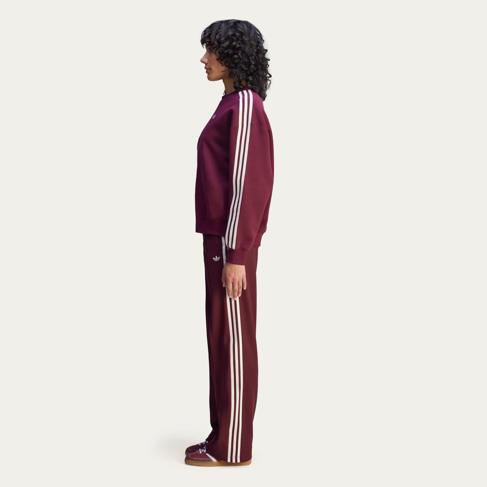 adidas x Sporty & Rich Track Pants - Burgundy | adidas Hong Kong