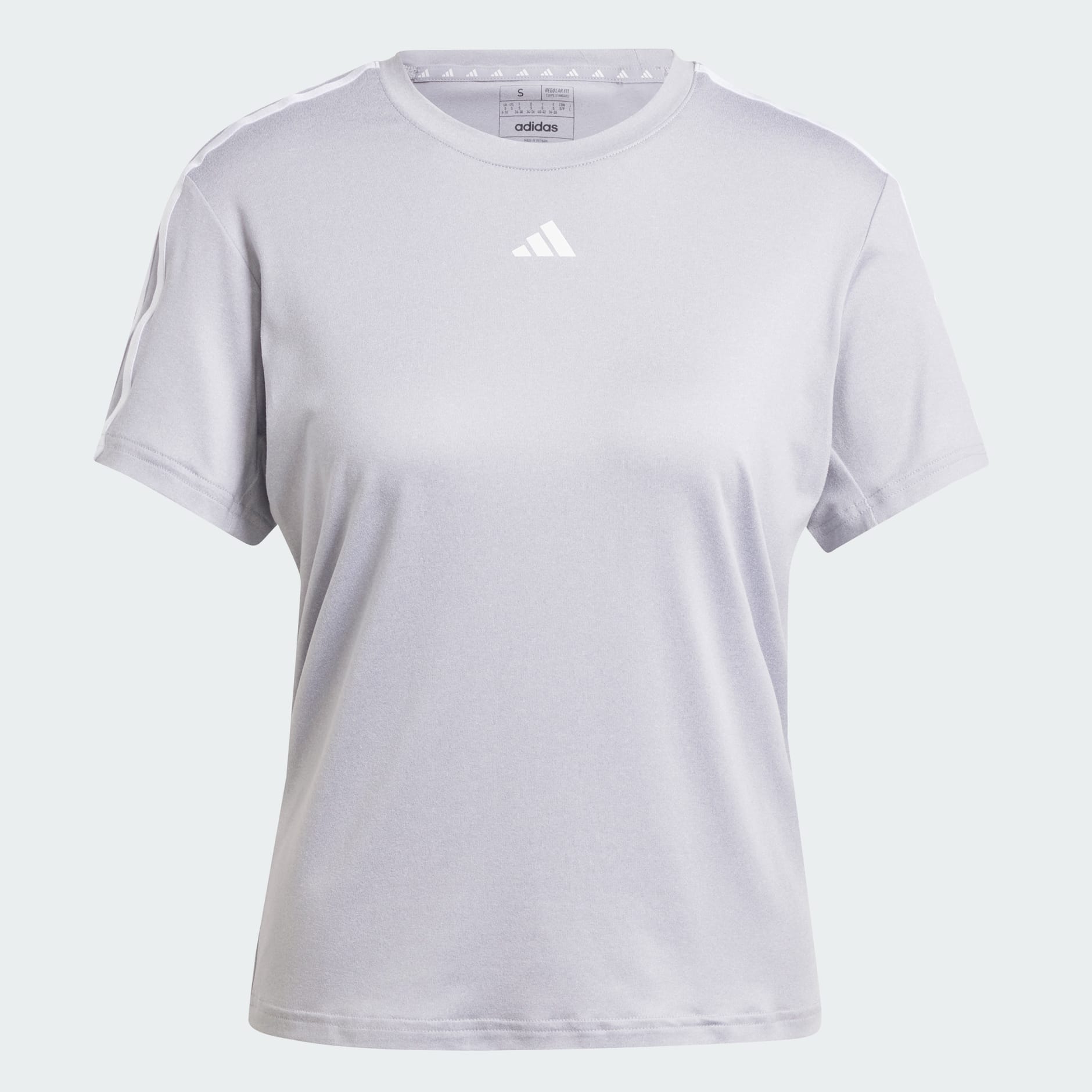 adidas AEROREADY Train Essentials 3-Stripes Tee - Grey | adidas TZ