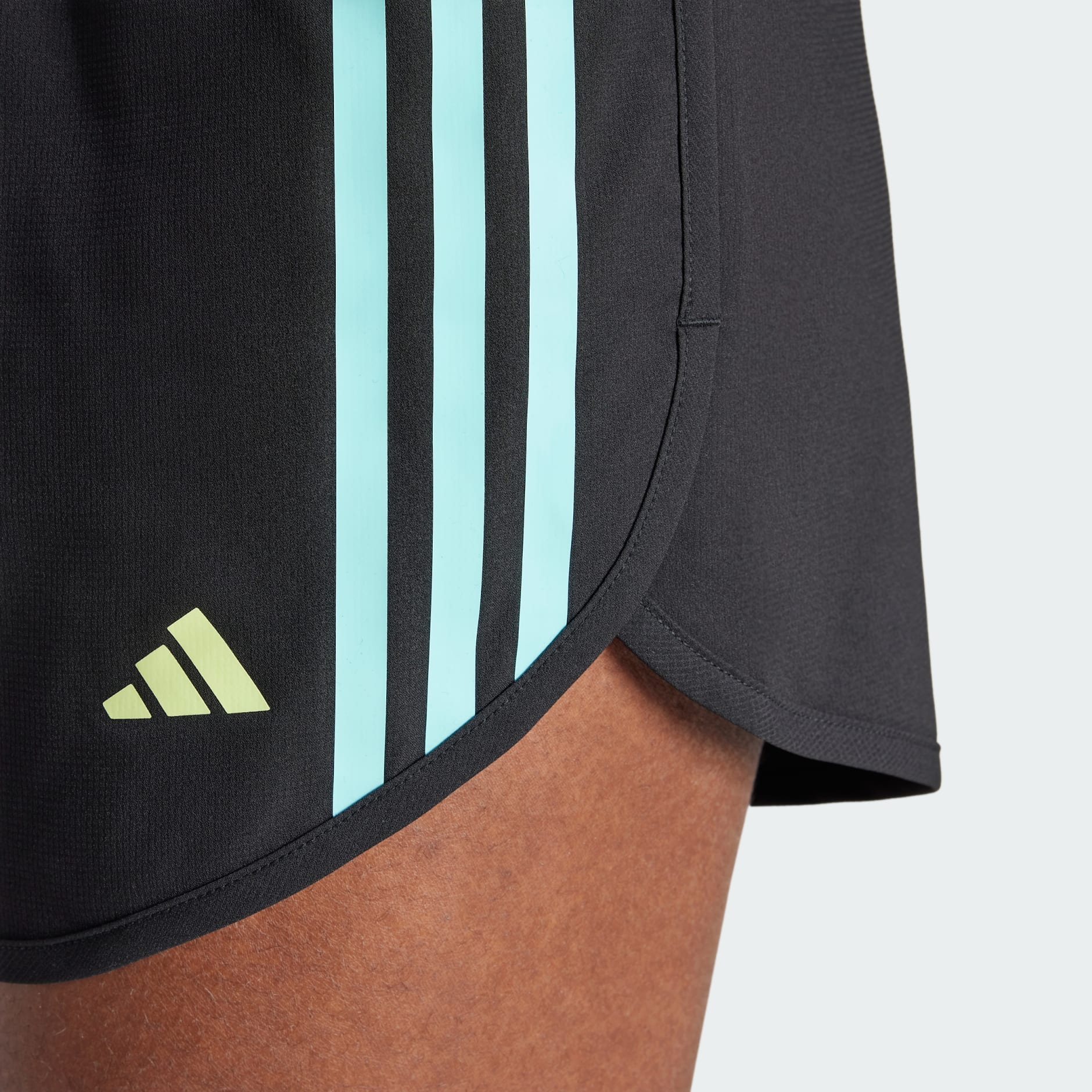 adidas Own the Run 3-Stripes Shorts - Black | adidas UAE