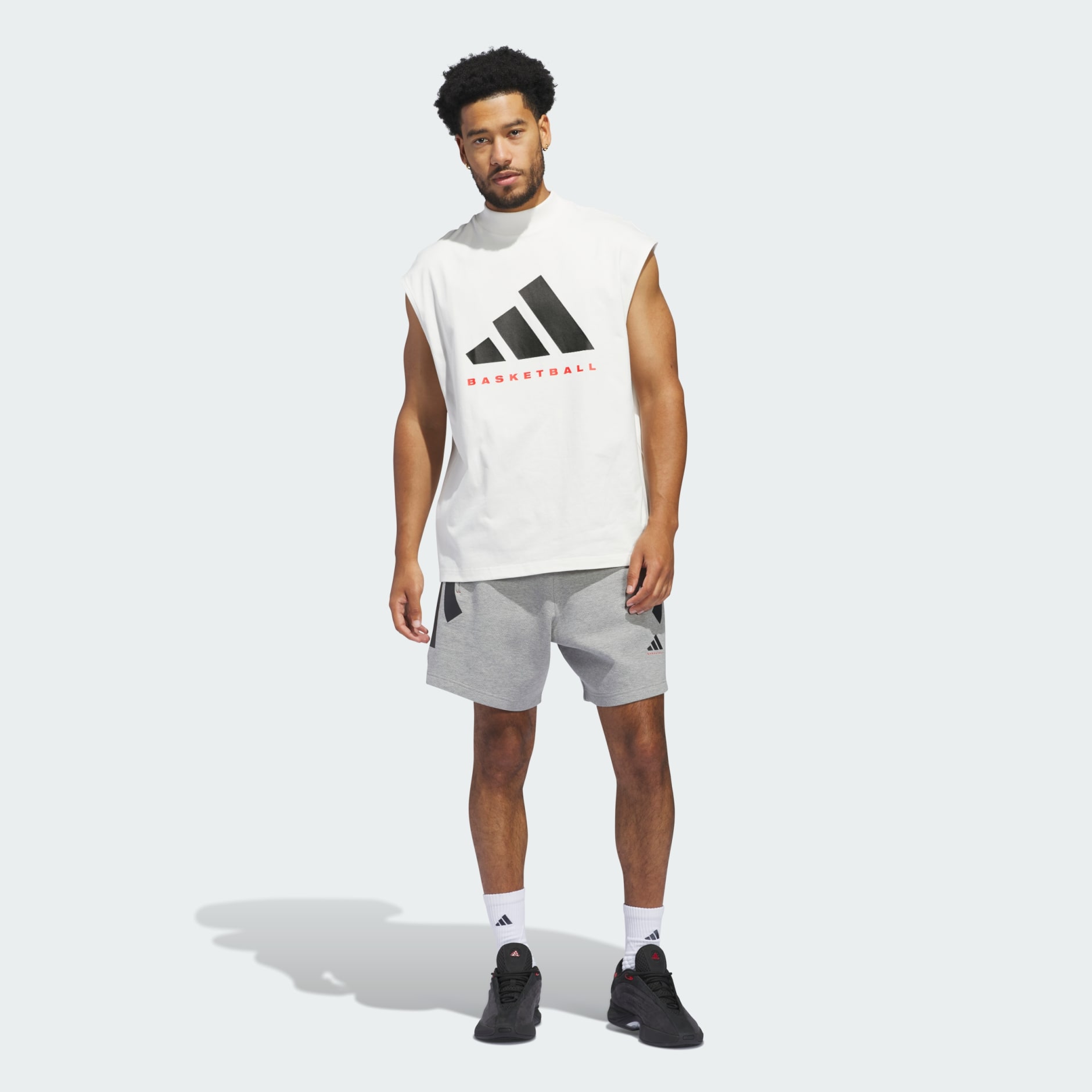 adidas adidas Basketball Sleeveless Tee (Gender Neutral) - White ...