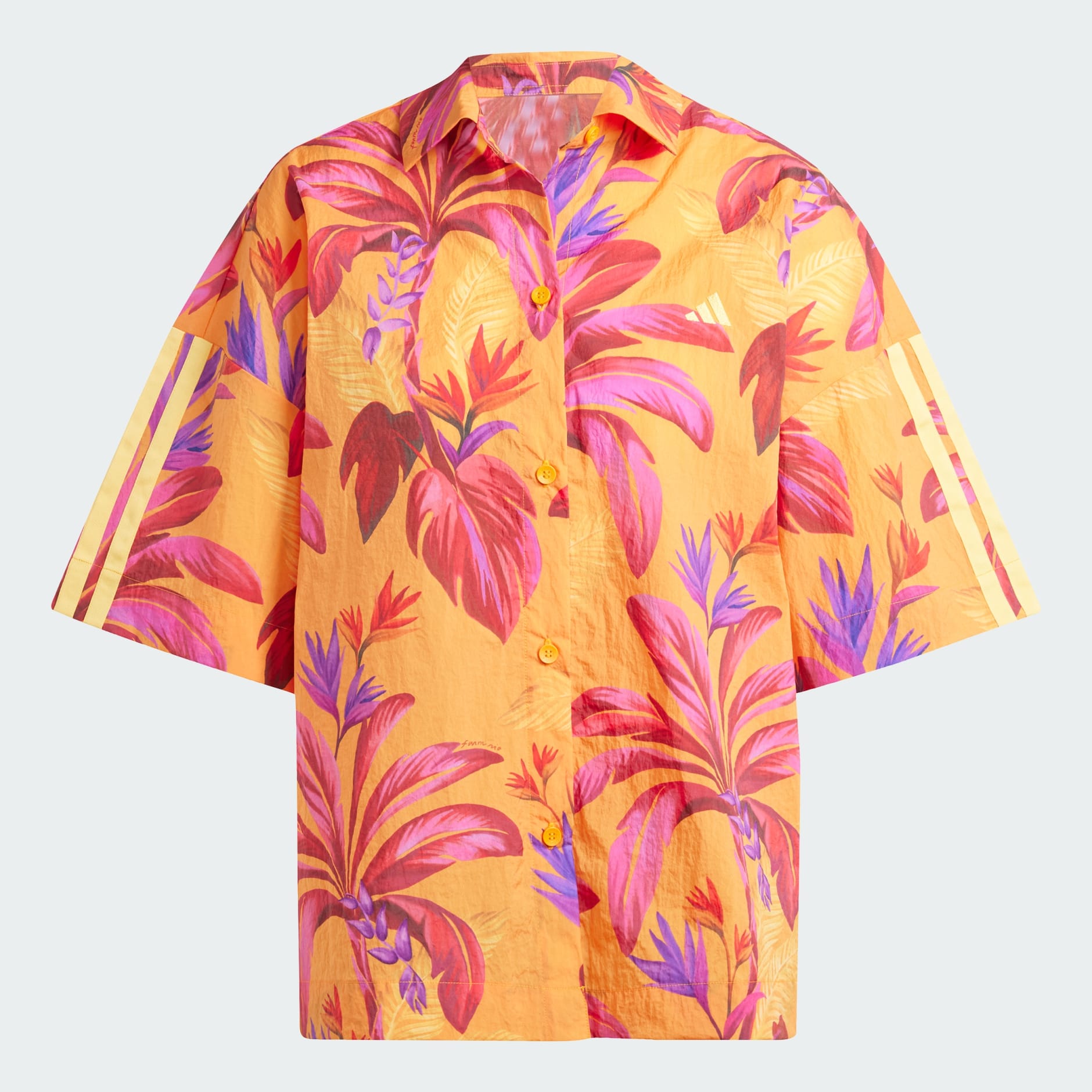 Women's Clothing - adidas X FARM Premium Shirt - Orange | adidas Saudi ...