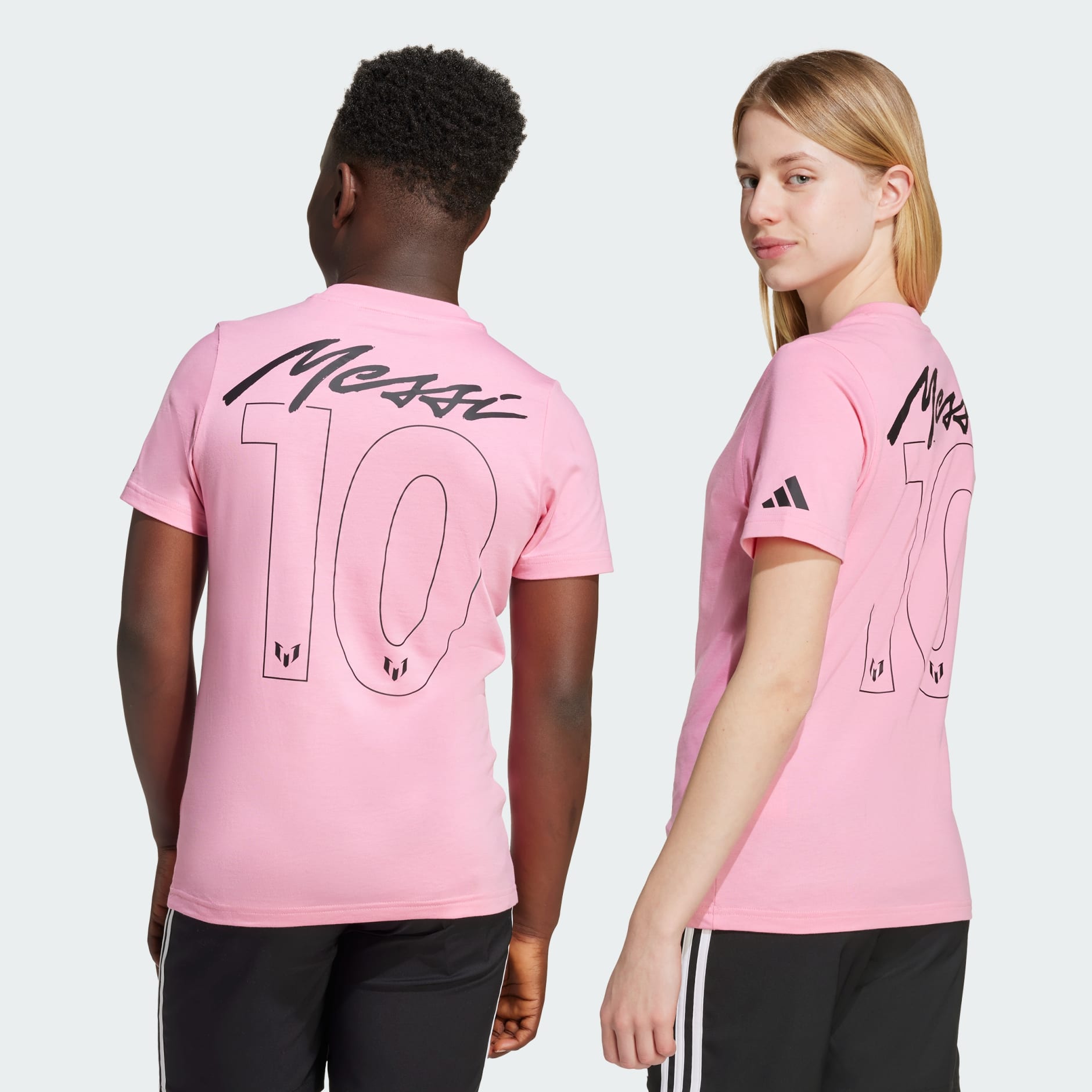 All products - Messi Name & Number Graphic Tee Kids - Pink | adidas ...