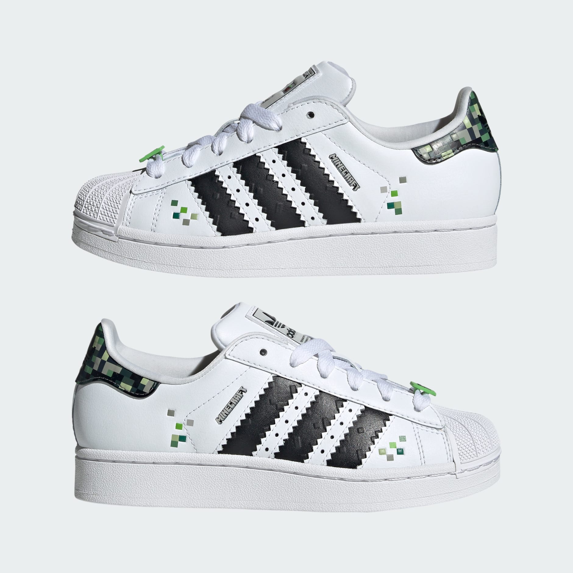 Superstar II x Minecraft Shoes Kids - White | adidas Hong Kong
