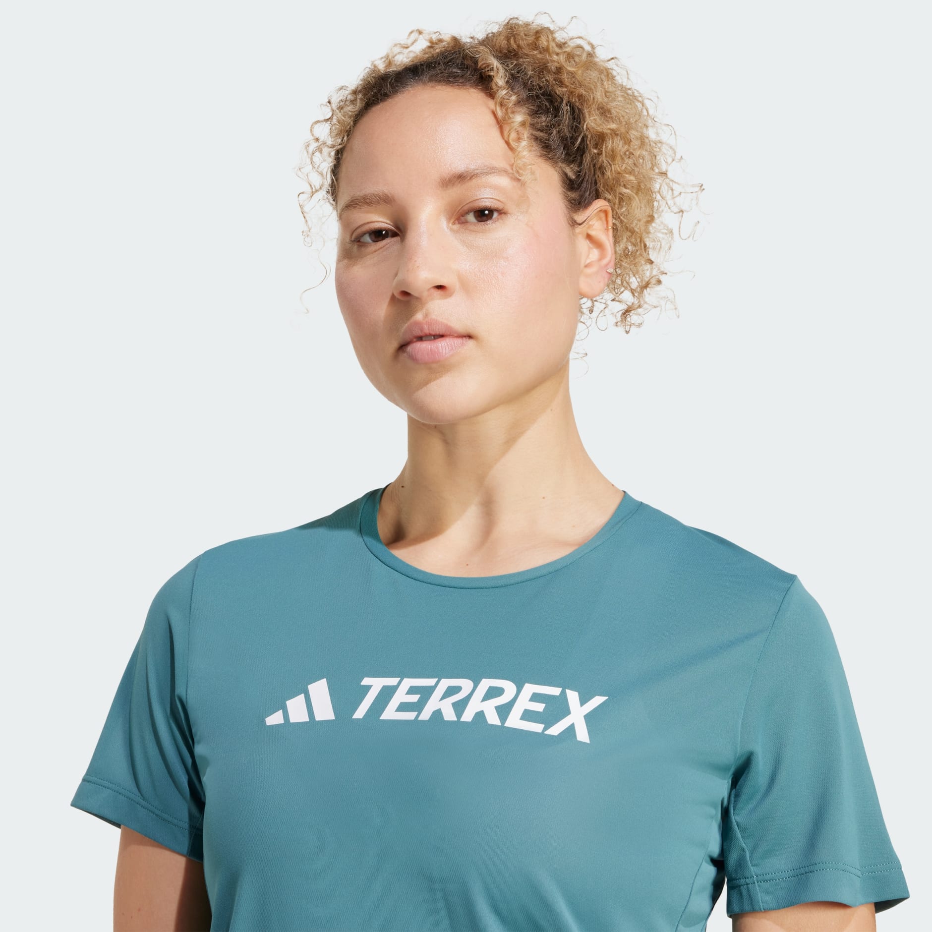 Clothing - Terrex Multi Climacool Logo Tech Tee - Green | adidas South ...