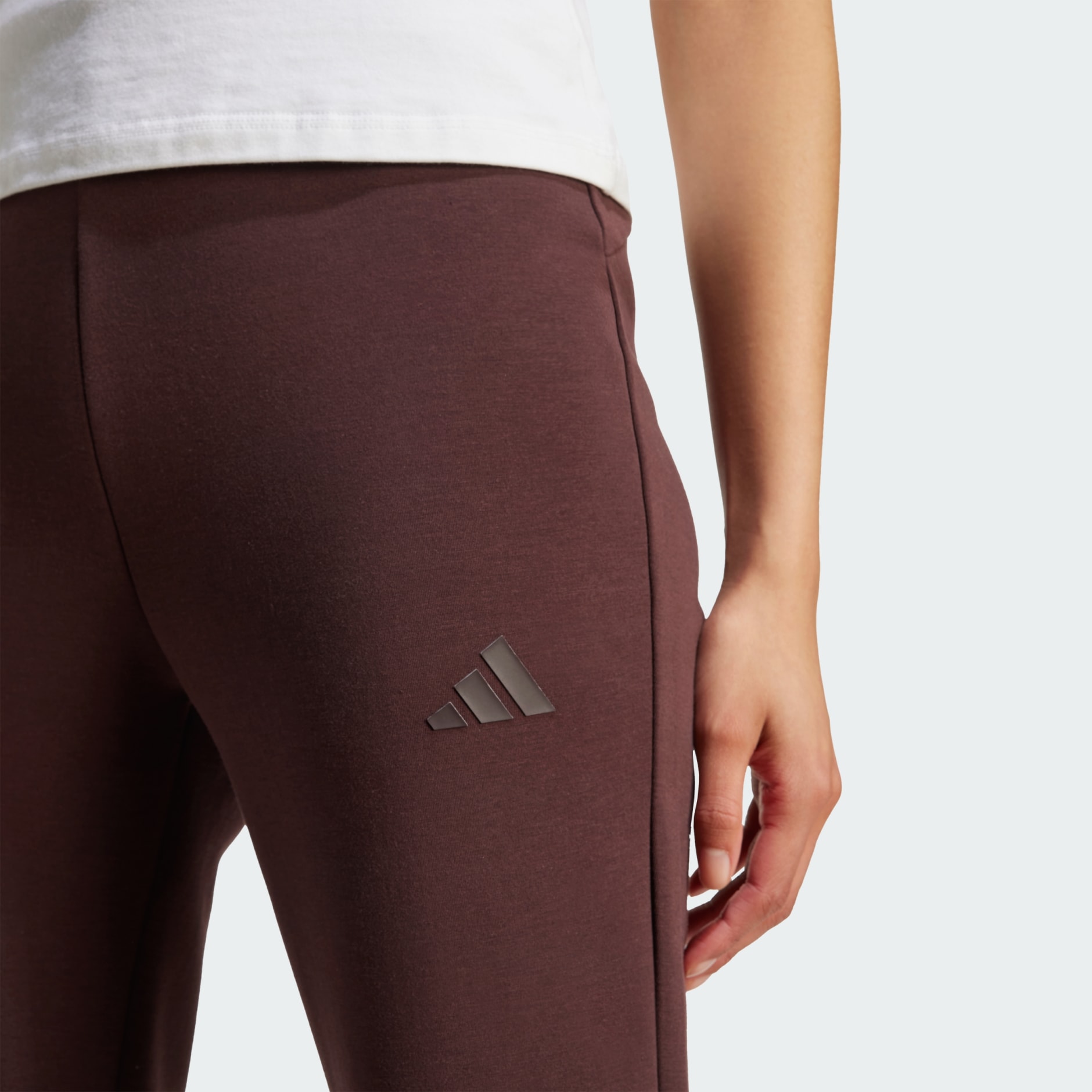 Soft Lux Flared Pants - Brown | adidas Hong Kong
