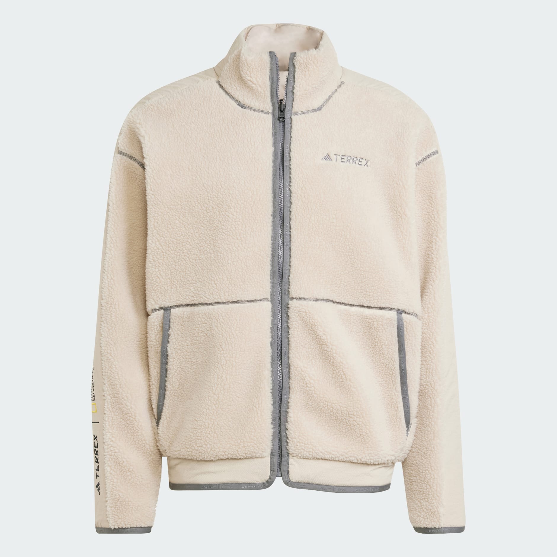 ©National Geographic High Pile Jacket (Gender Neutral) - Beige | adidas ...