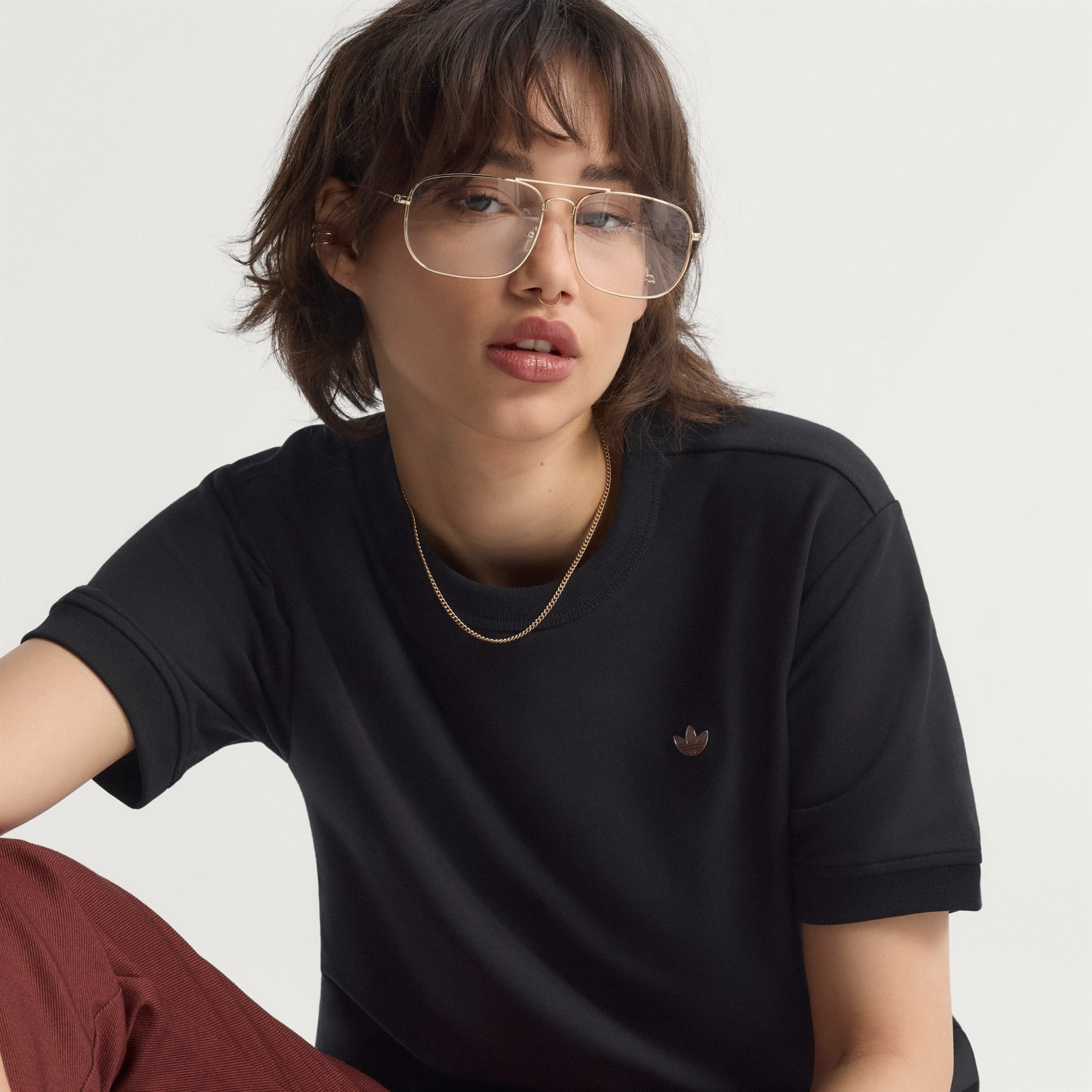 Women's Clothing - Premium Essentials Tee - Black | adidas Egypt