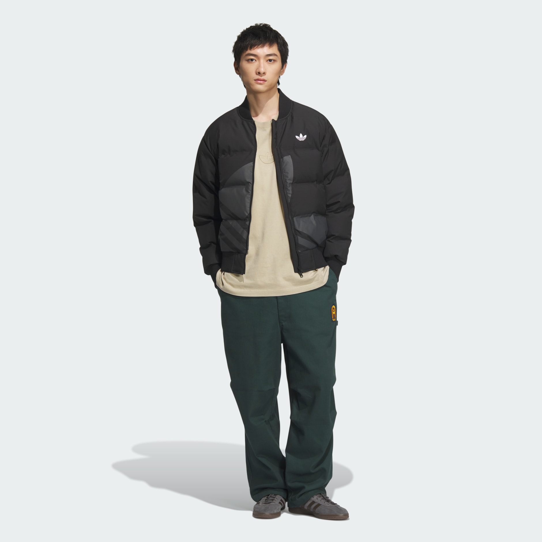Chillax Logo Lightweight Down Jacket (Gender Neutral) - Black | adidas Hong Kong