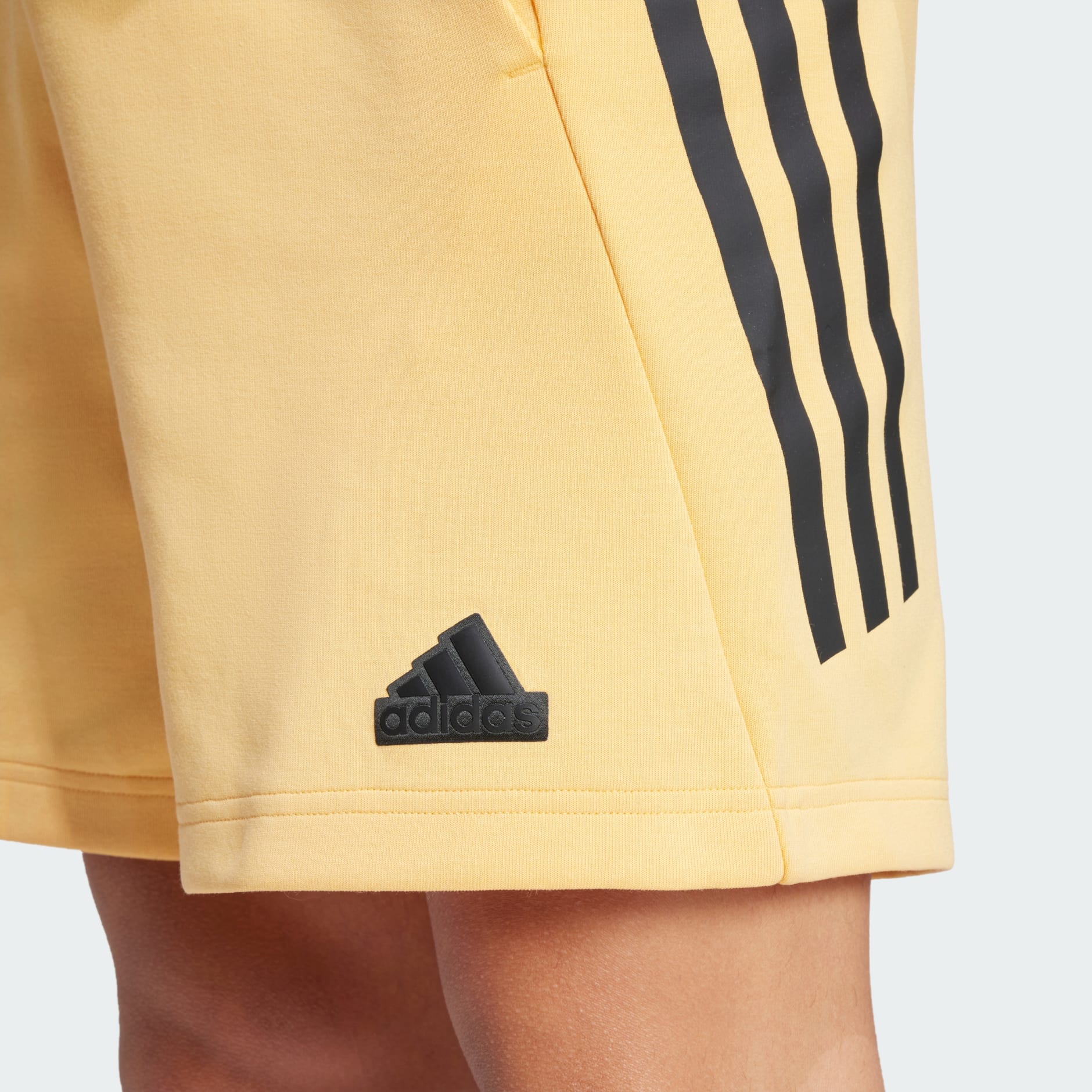 adidas Future Icons 3-Stripes Shorts - Yellow | adidas UAE