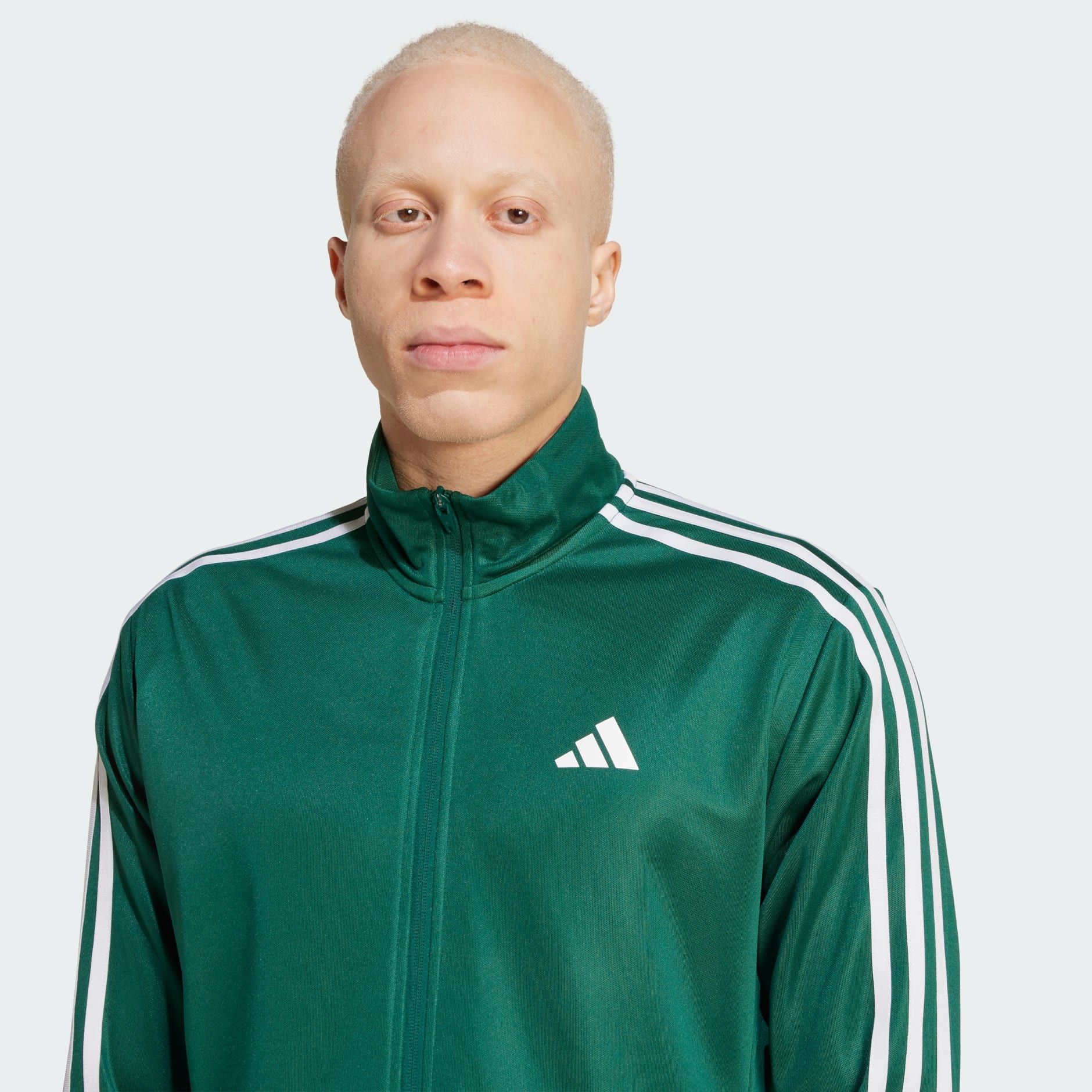 adidas Essentials 3-Stripes Training Track Top - Green | adidas KE