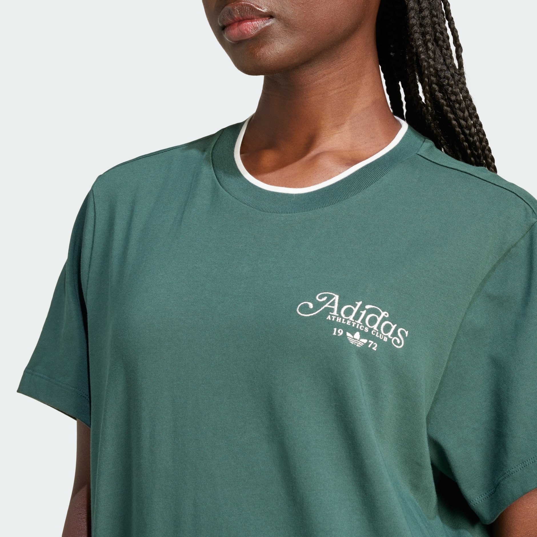 Graphic Loose Tee - Green | adidas Hong Kong