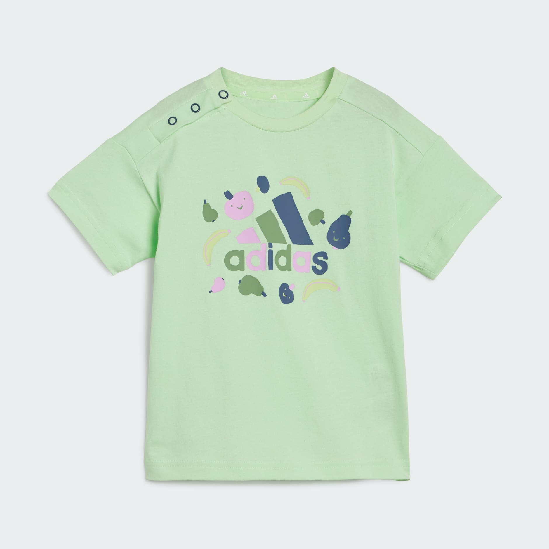 adidas Essentials Allover Print Tee Set Kids - Green | adidas UAE