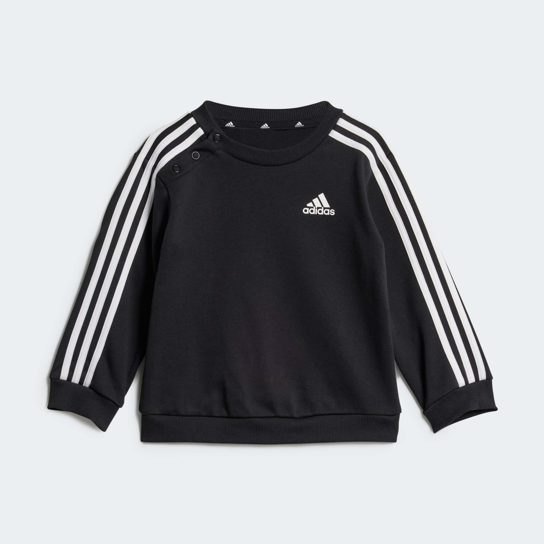 Kids Clothing - Essentials 3-Stripes Jogger Set Kids - Black | adidas Qatar