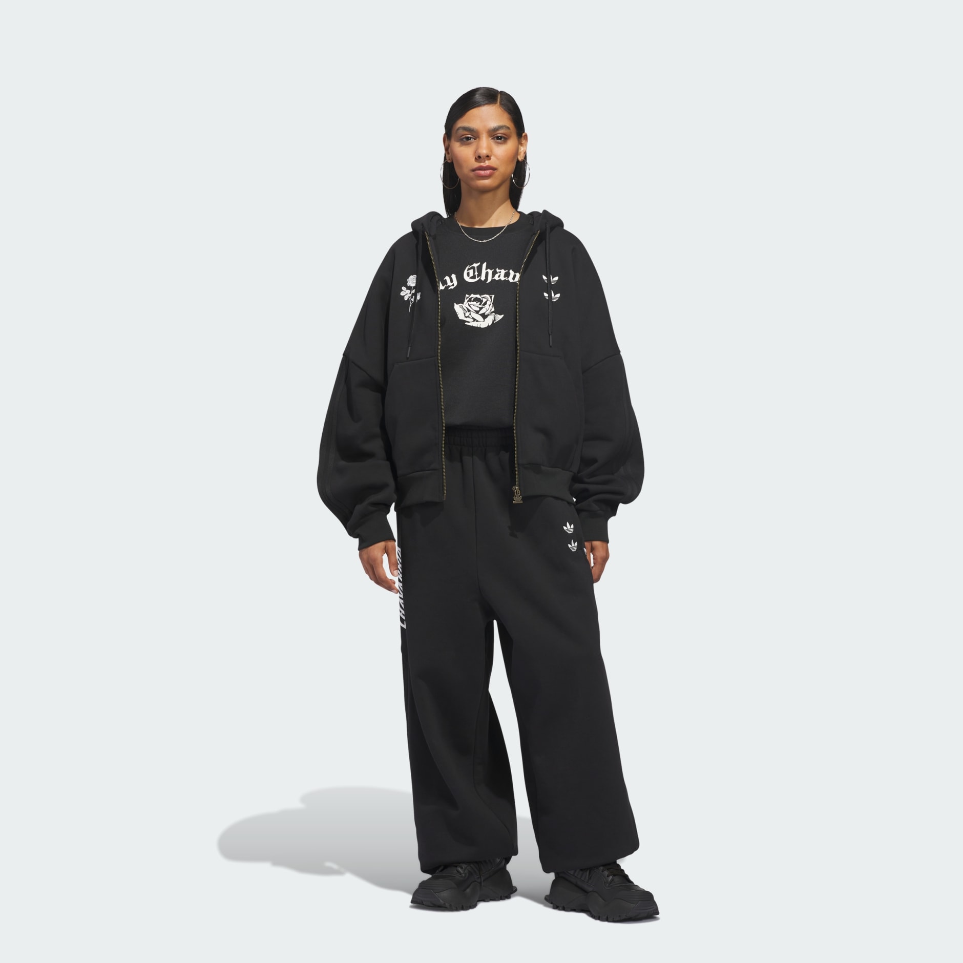 adidas Chavarria Heavyweight Zip Hoodie - Black | adidas UAE