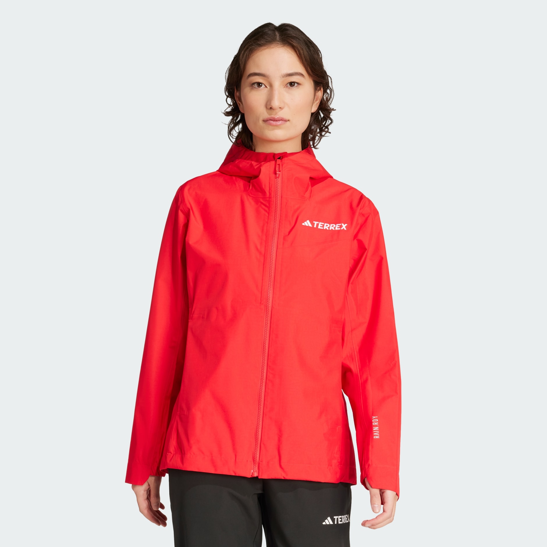 Clothing - Terrex Multi 2.5L Rain.Rdy Jacket - Red | adidas South Africa