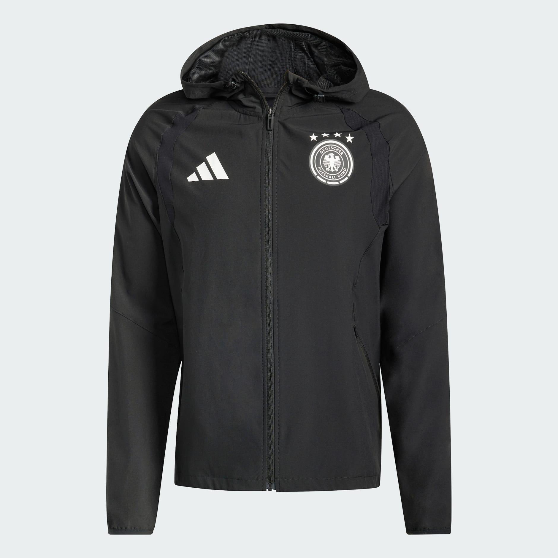 adidas Germany Tiro Travel Full Zip Windbreaker - Black | adidas UAE