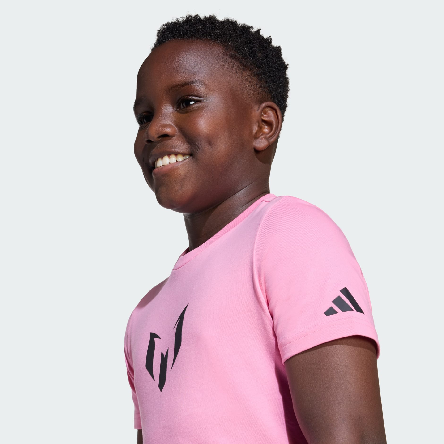 Clothing - Messi Name & Number Graphic Tee Kids - Pink | adidas Kuwait