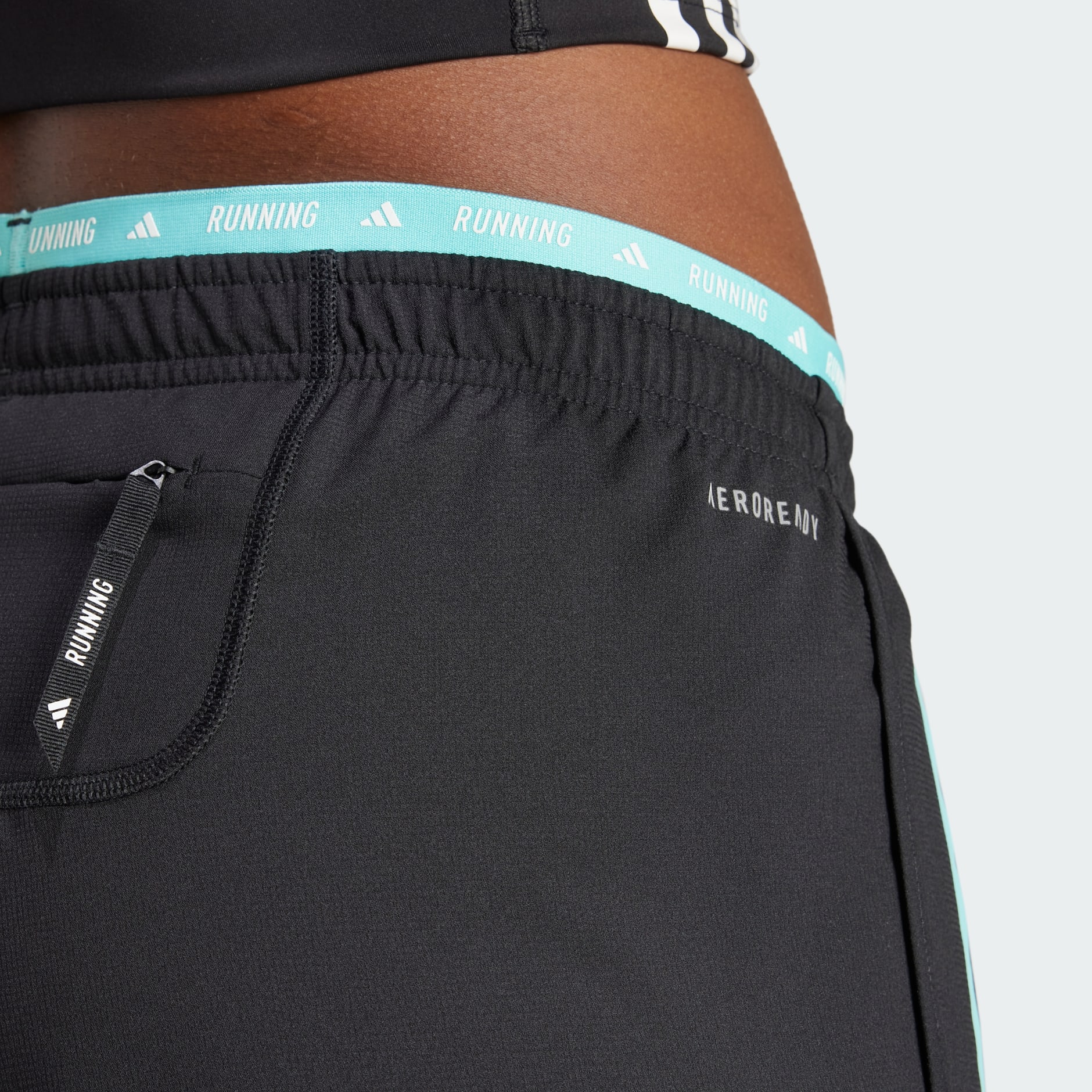 adidas Own the Run 3-Stripes Shorts - Black | adidas UAE