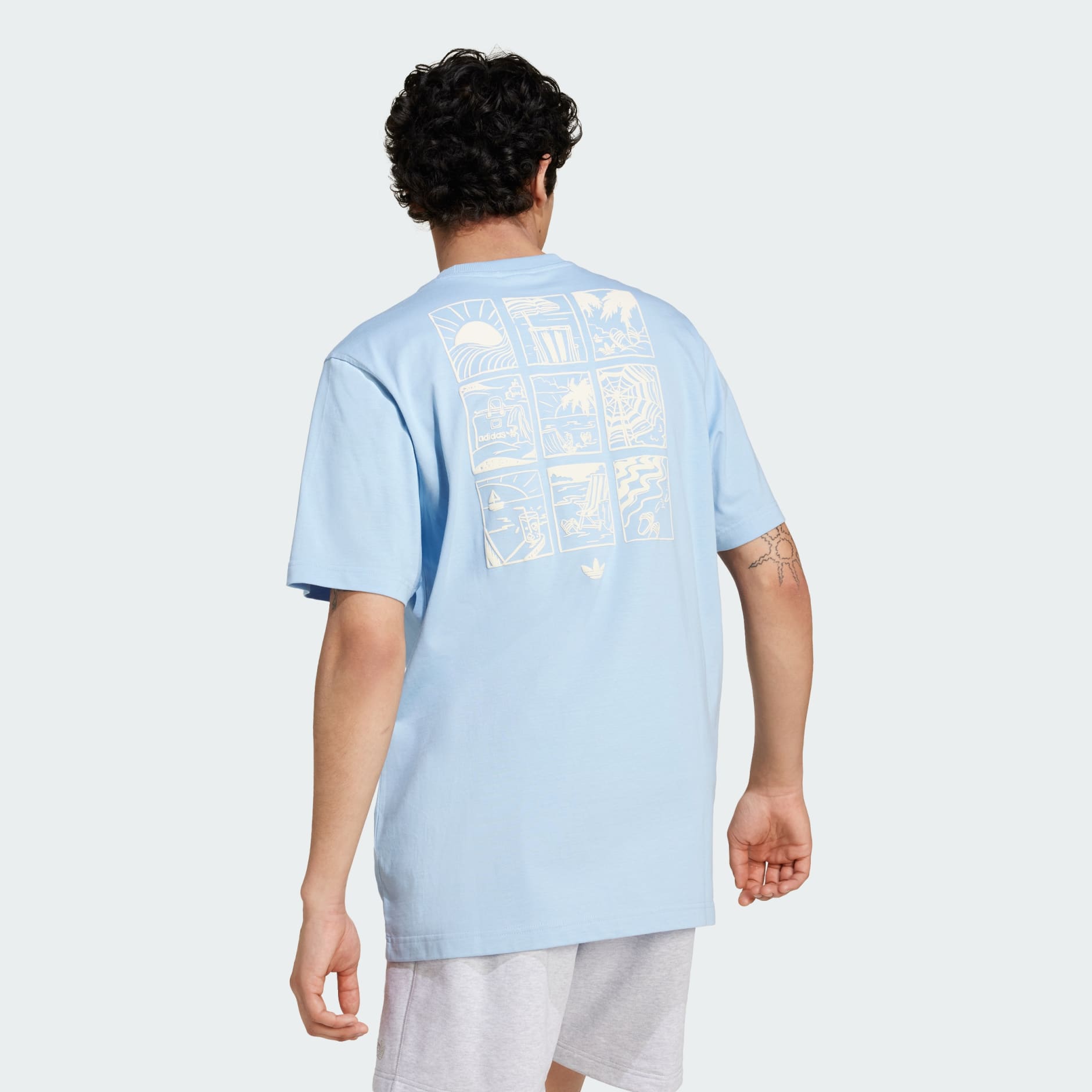 adidas '80s Graphic Beach Day Tee - Blue | adidas TZ