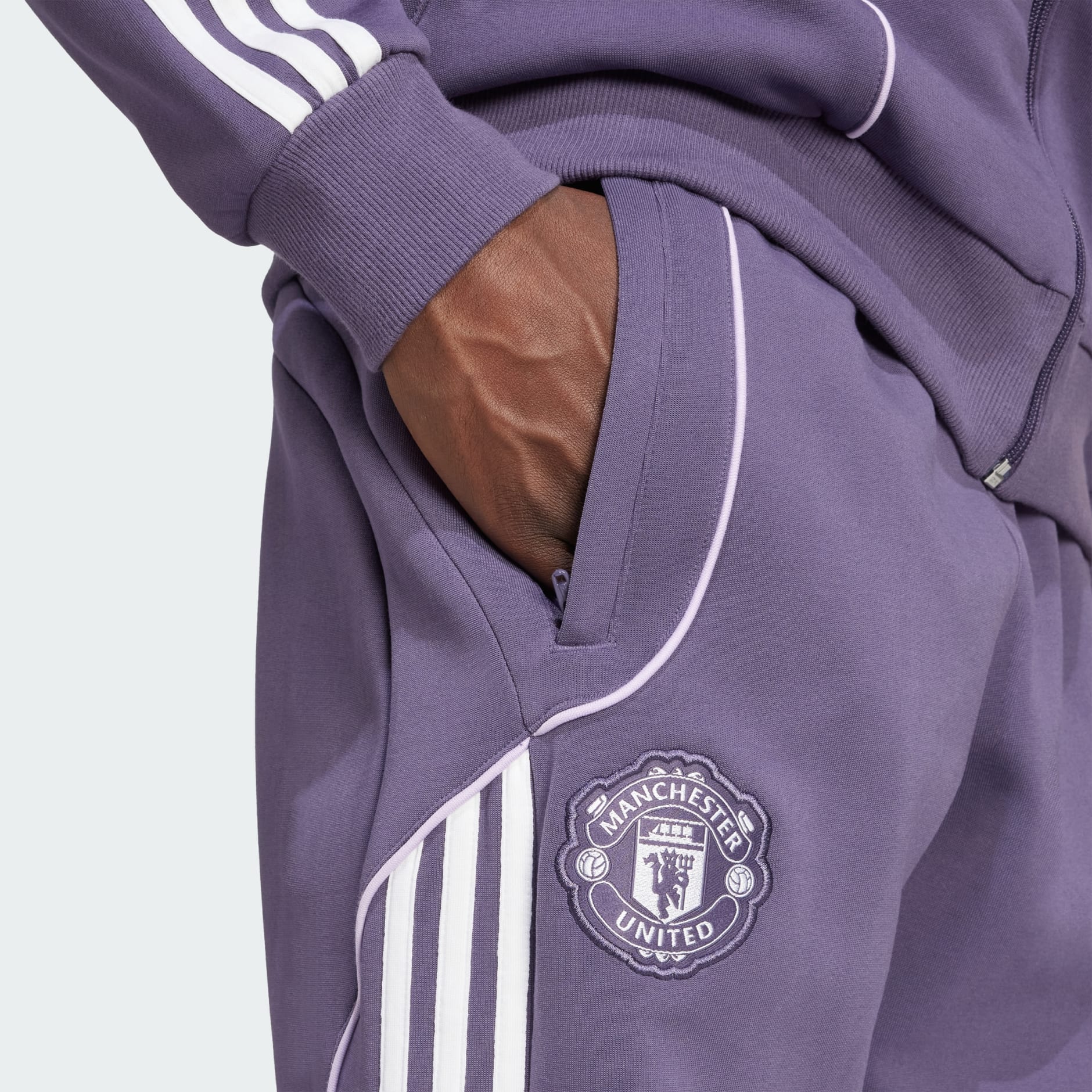 Clothing - Manchester United UBP Doubleknit Pants - Purple | adidas ...