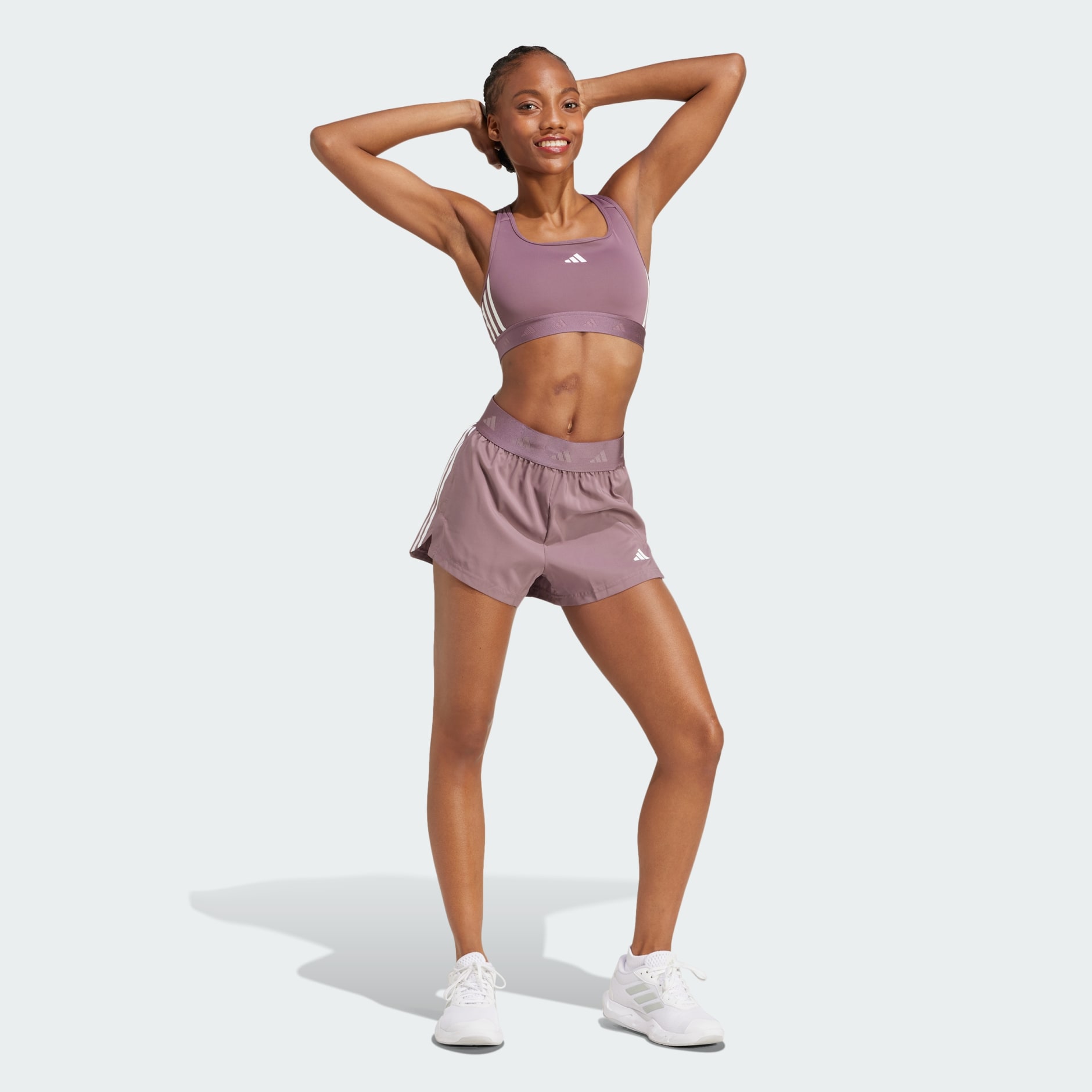 adidas Hyperglam Woven Shorts - Purple | adidas UAE