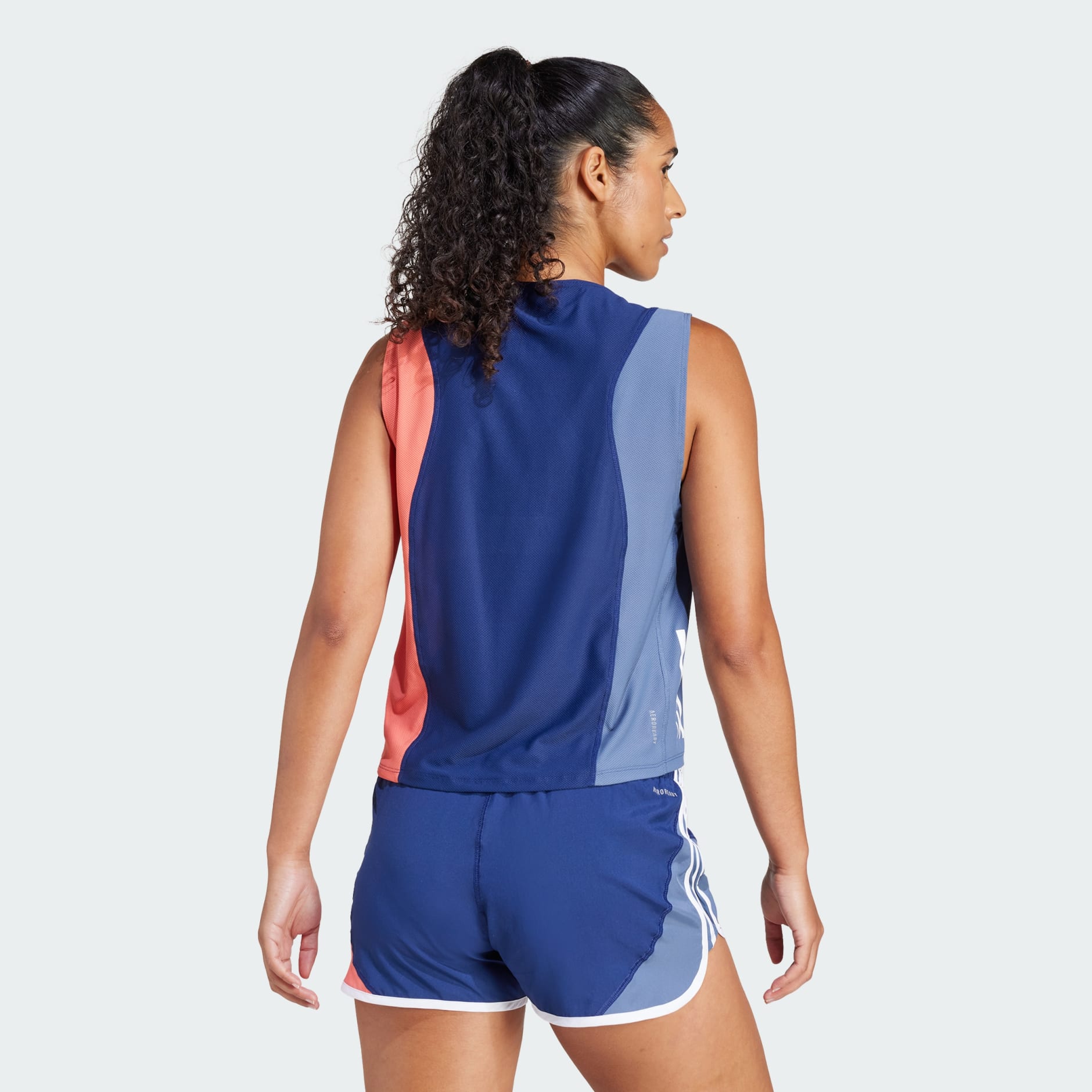 adidas Own the Run Colorblock Tank Top - Blue | adidas GH