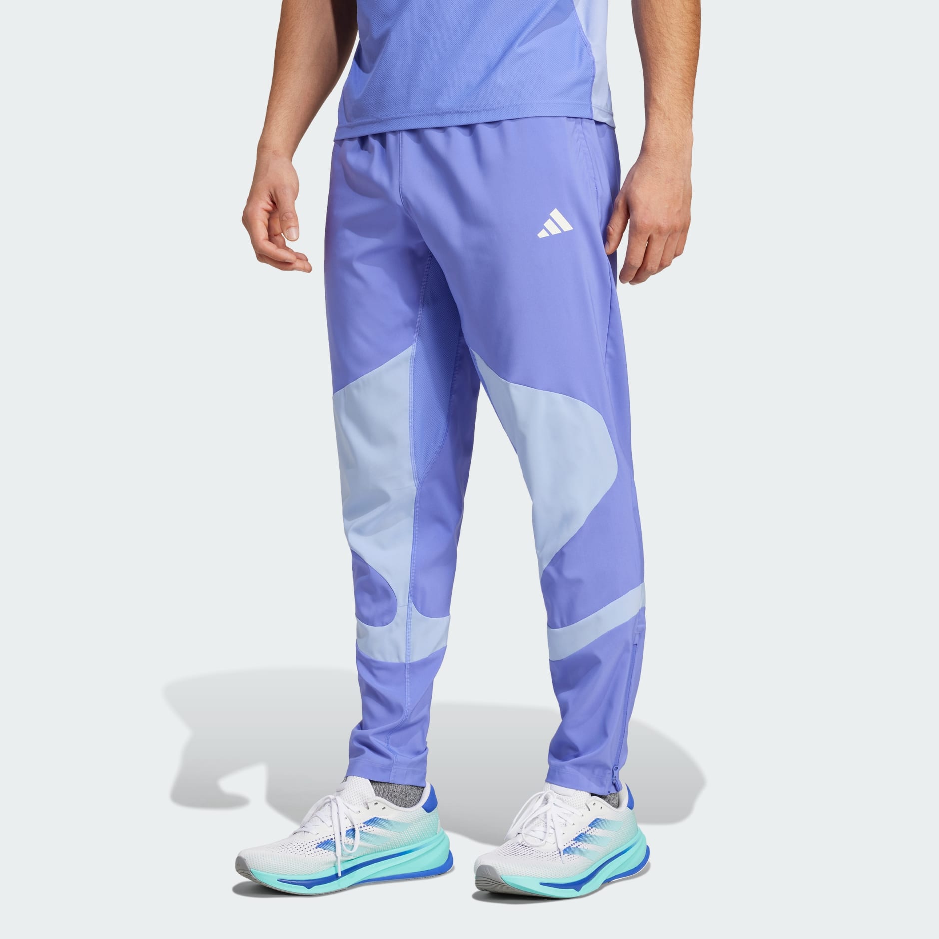 Men's Clothing - Own the Run AEROREADY Pants - Blue | adidas Egypt