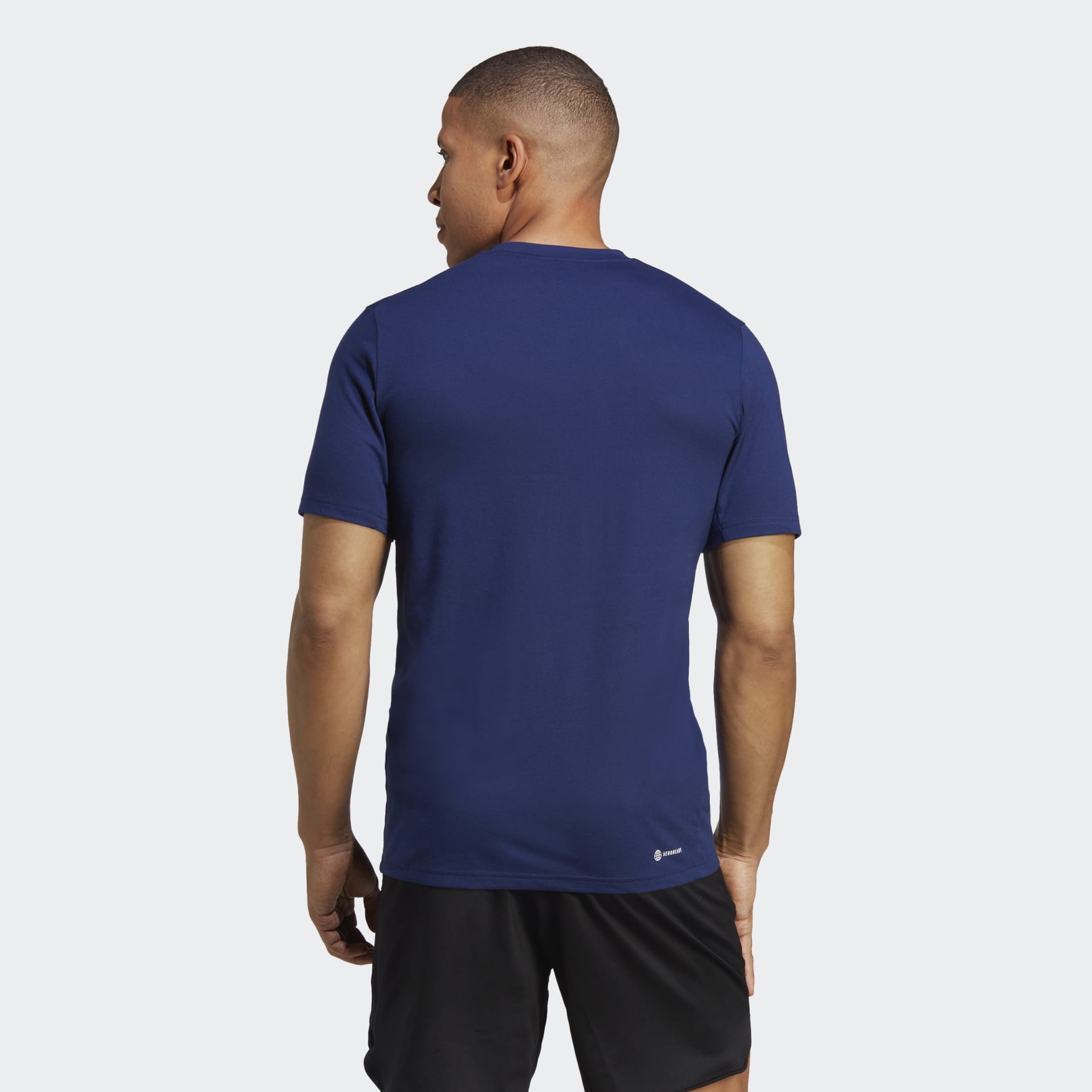 Men's Clothing - Train Essentials Feelready Logo Training Tee - Blue ...