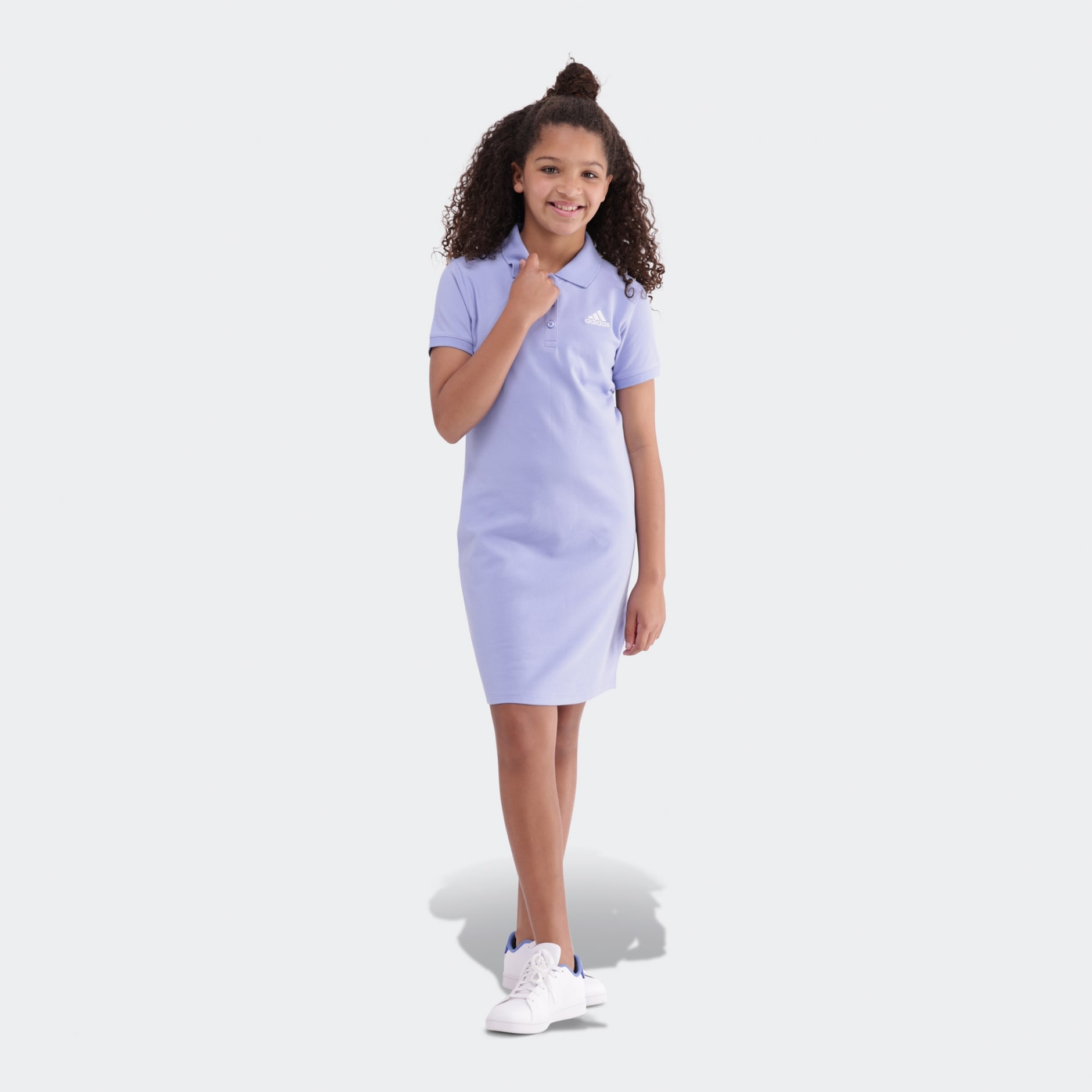 Clothing - G POLO DRESS - Blue | adidas South Africa