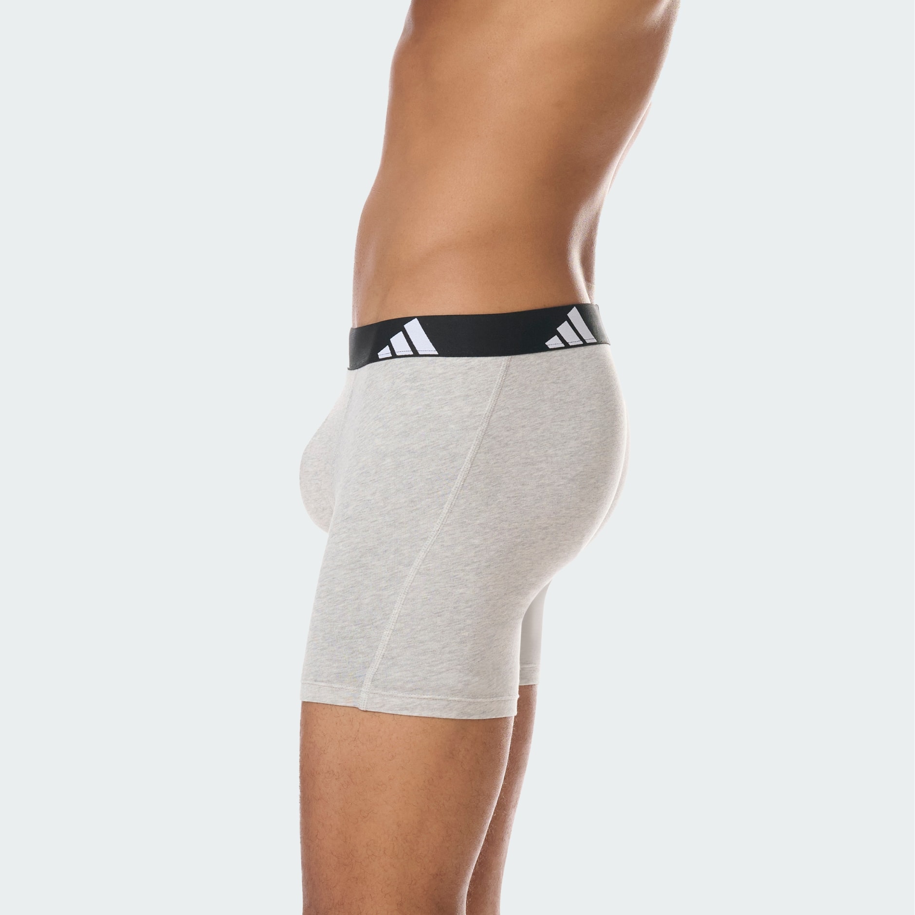adidas ACTIVE FLEX COTTON BOXER BRIEF 3 PACK UNDERWEAR - White | adidas UAE