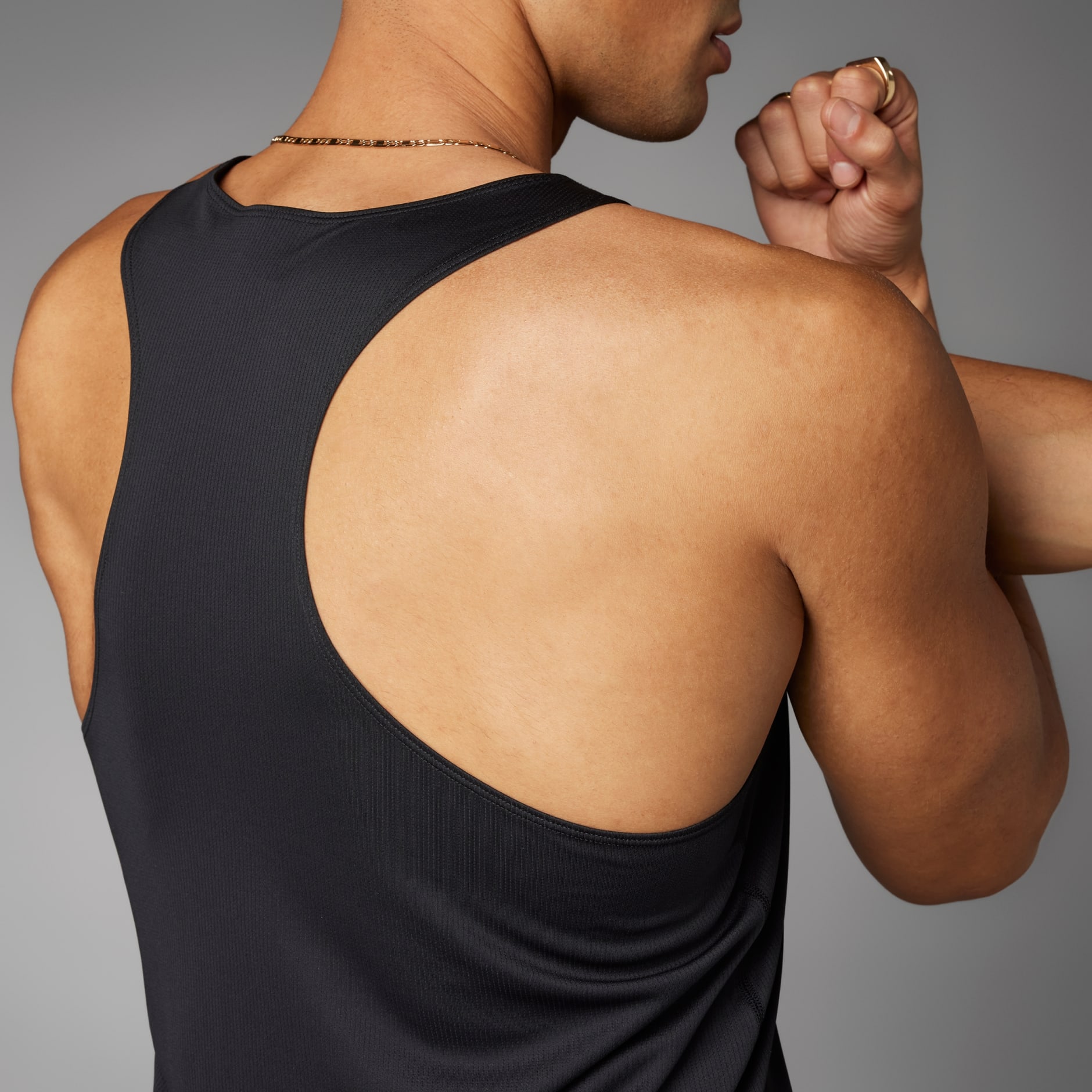 Clothing - Run It Tank Top - Black | adidas South Africa