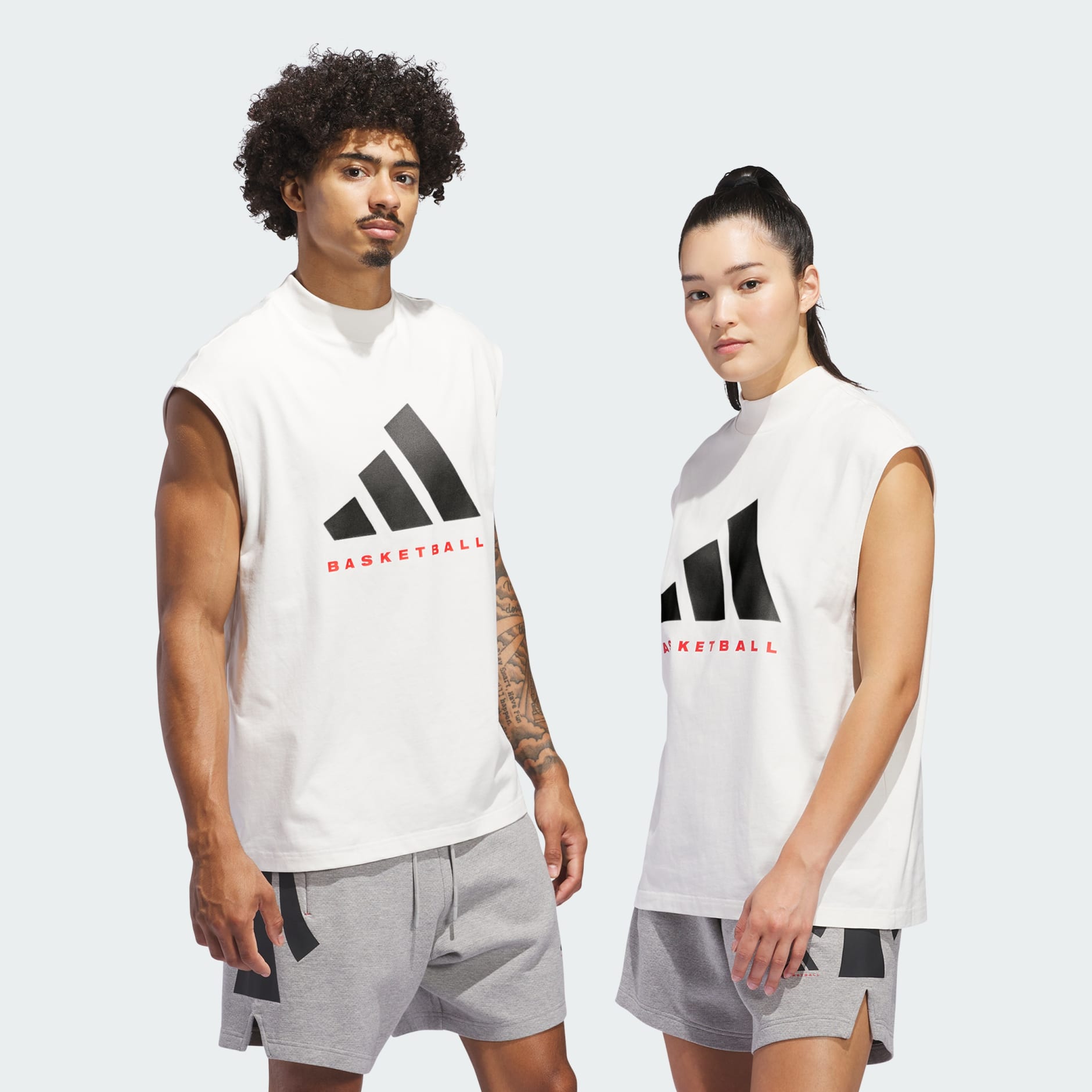 adidas adidas Basketball Sleeveless Tee (Gender Neutral) - White ...