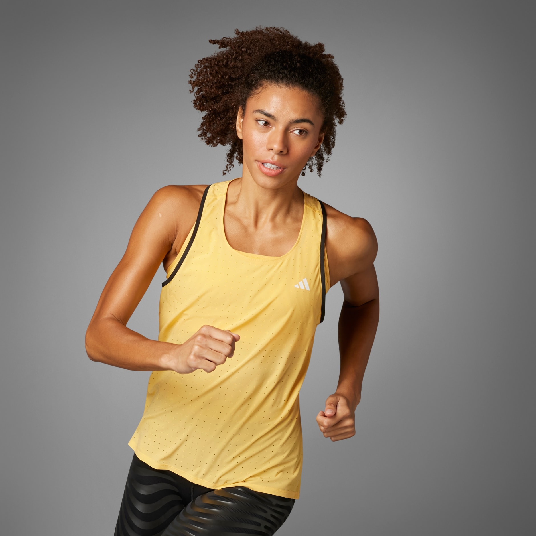 adidas Adizero Running Tank Top - Yellow | adidas LK