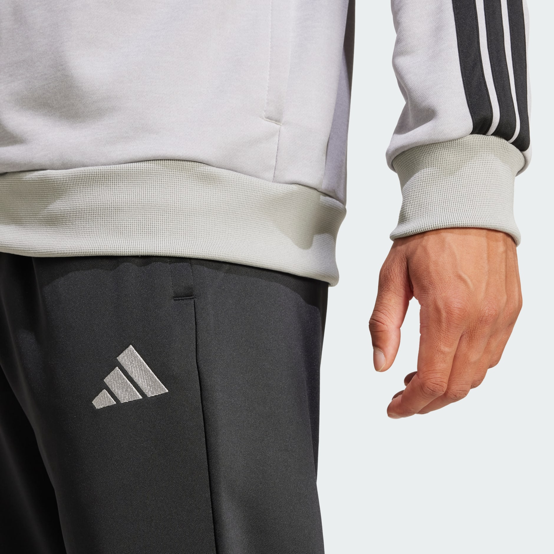 Men's Clothing - 3-STRIPES FRENCH TERRY TRACKSUIT - Grey | adidas Egypt