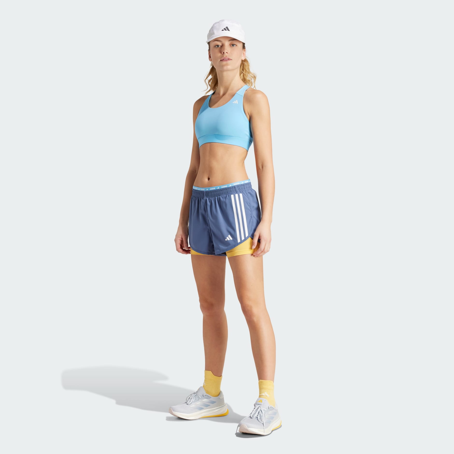 Clothing - Ultimateadidas Run Medium-Support Bra - Blue | adidas South ...
