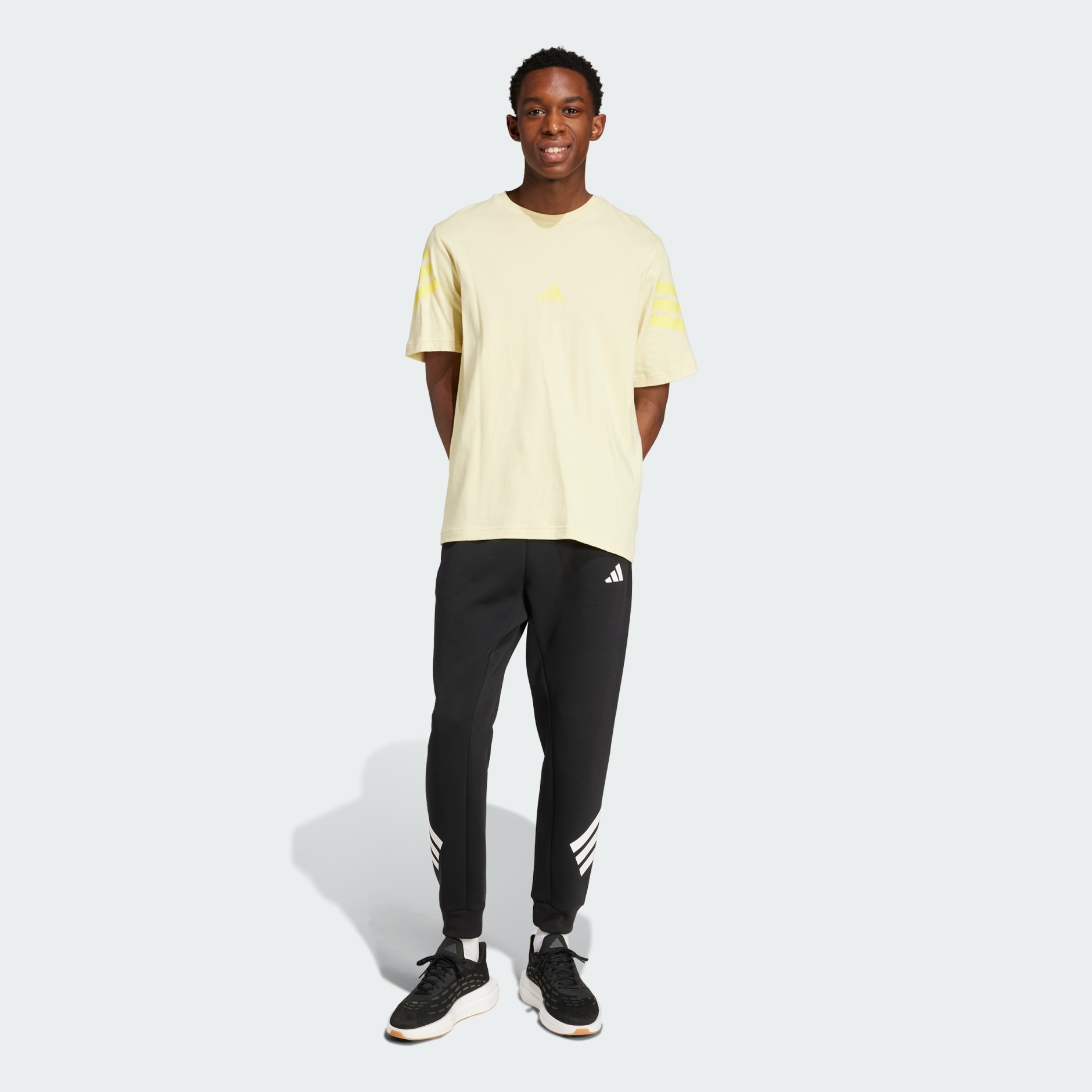 Men's Clothing - Future Icons 3-Stripes Tee - Yellow | adidas Saudi Arabia