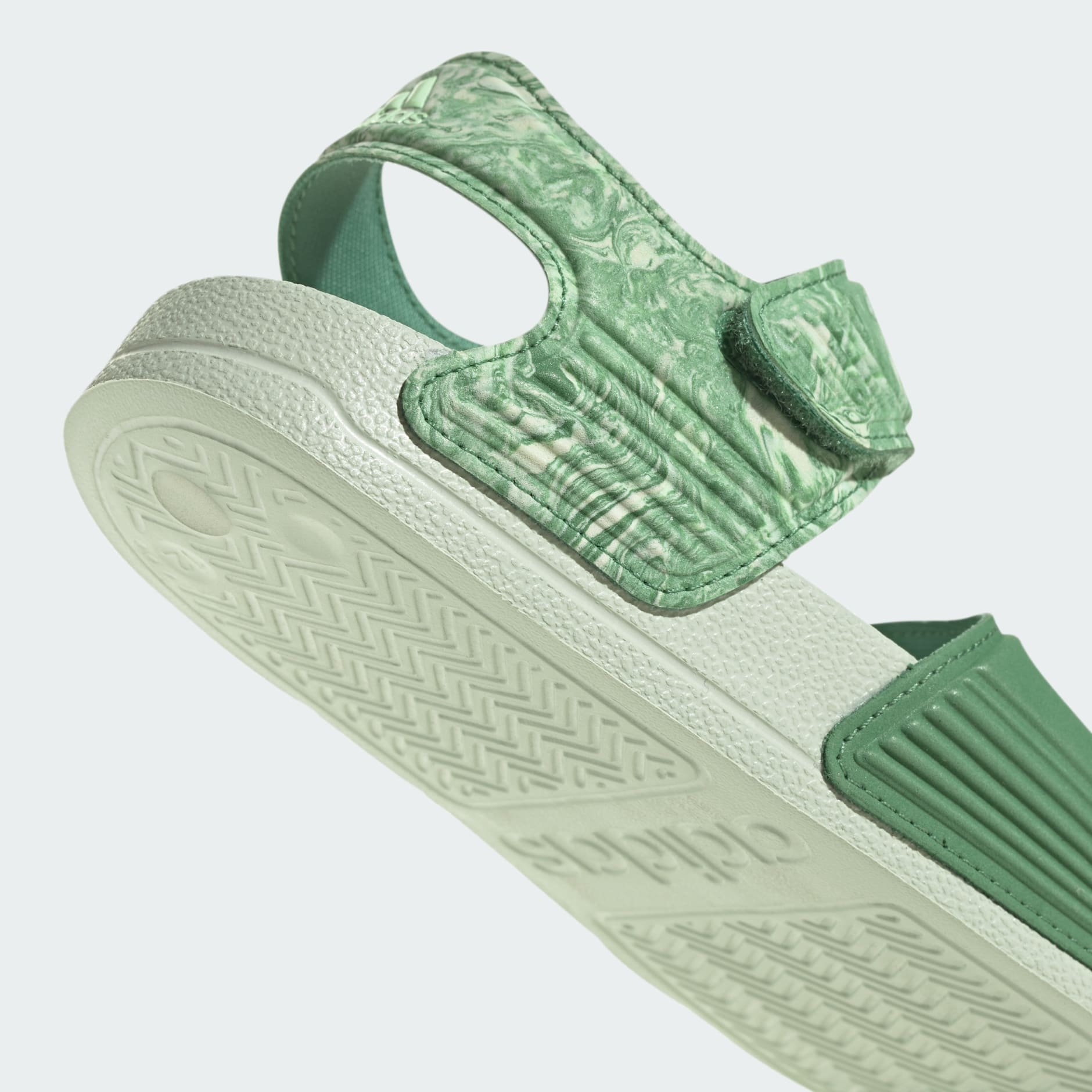 Kids Shoes - Adilette Sandals - Green | adidas Egypt
