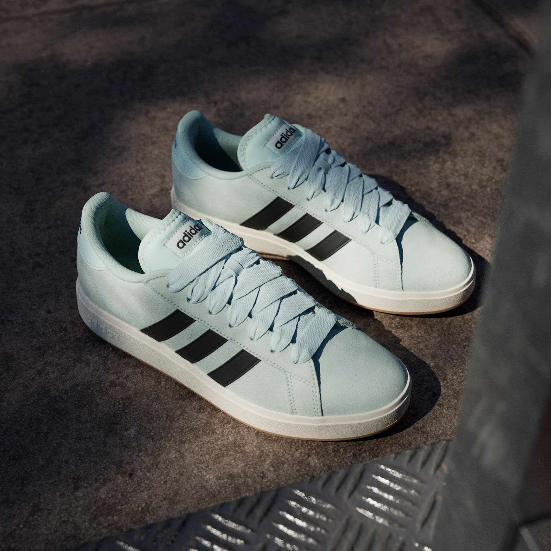 Grand Court Base 00s Shoes - Turquoise | adidas Hong Kong