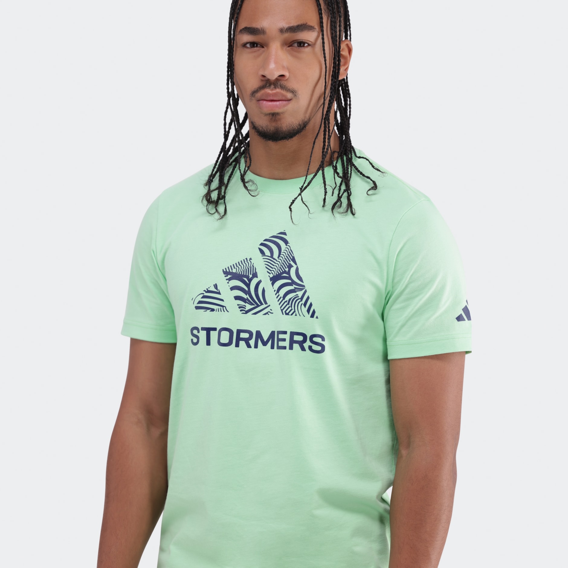 Clothing - DHL Stormers Graphic Tee Lime Burst - Green | adidas South Africa