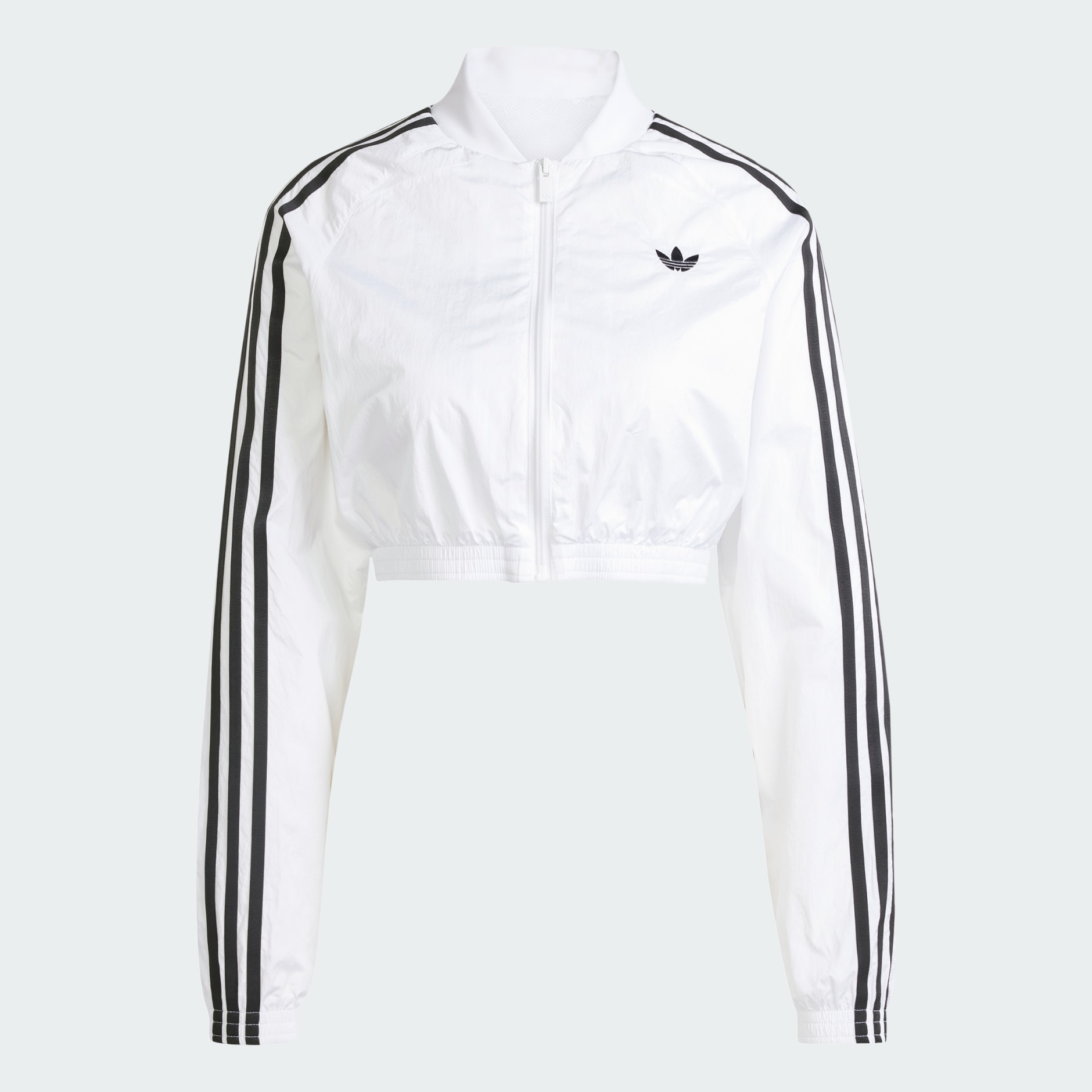 adidas Adicolor Teamgeist Cropped Track Top - White | adidas UAE