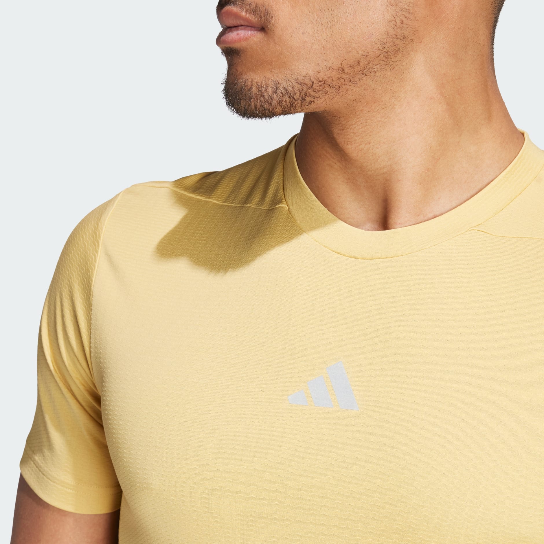 adidas Designed for Training HIIT Workout HEAT.RDY Tee - Beige | adidas TZ