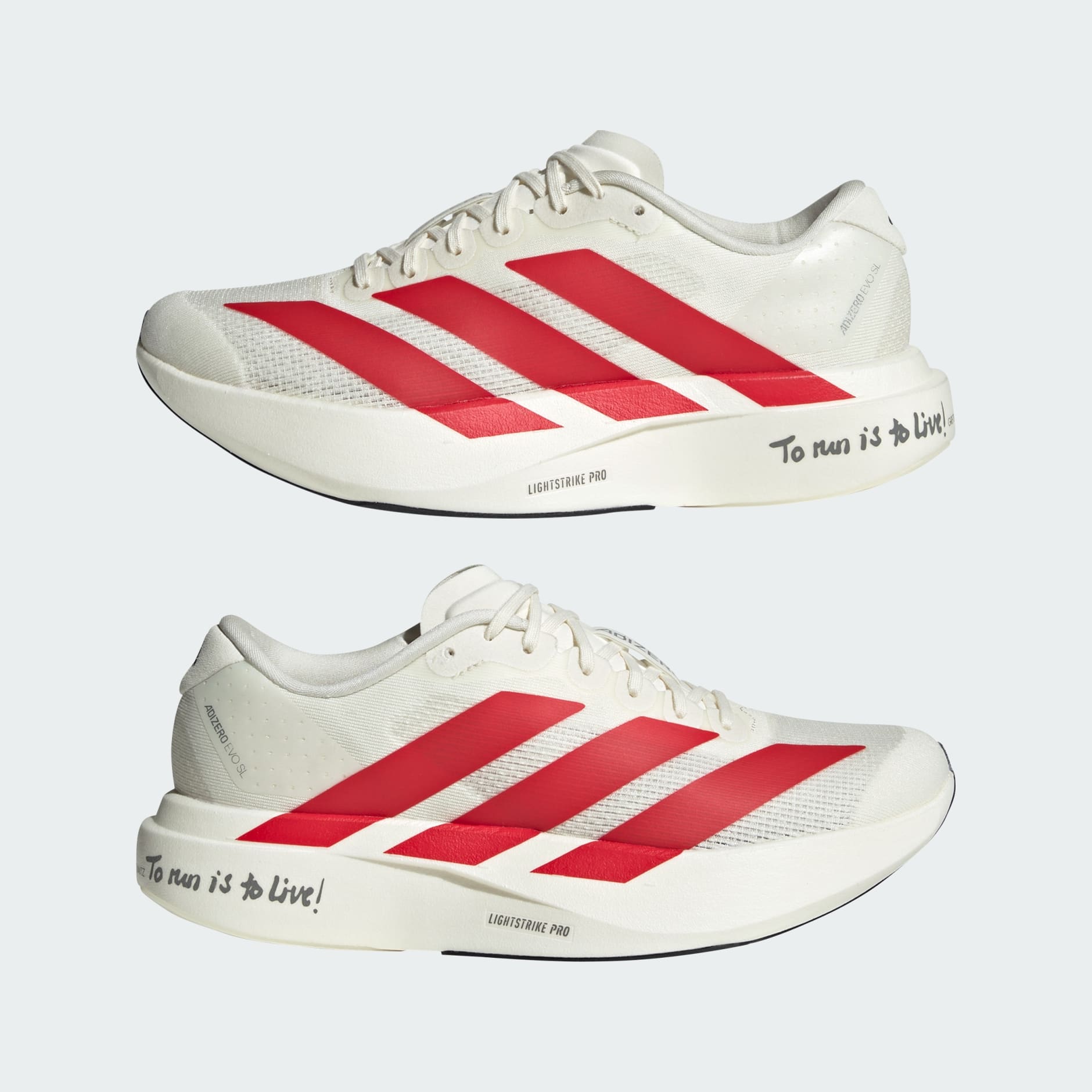 Adizero EVO SL 運動鞋 - 白色 | adidas香港官方網上商店